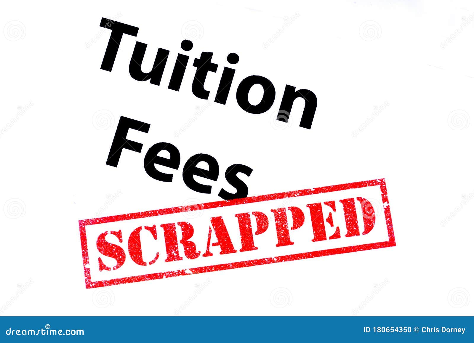 Tuition Fees Concept Vector Illustration In Cartoon 3D Style. Dark ...