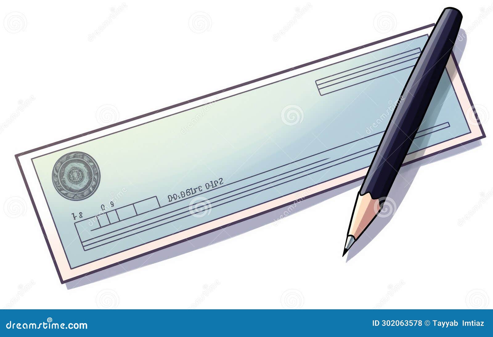 Tuition Fresh Cheque Isolated on Transparent Background. Stock ...
