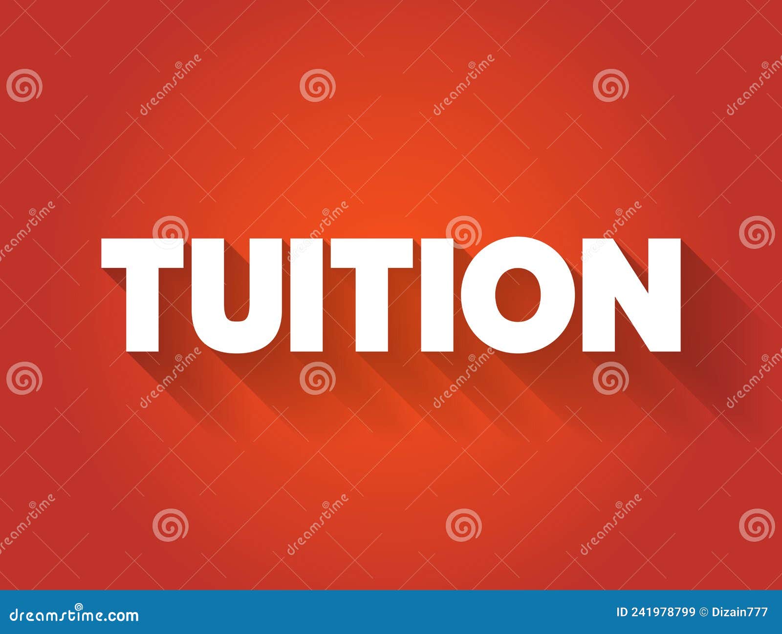 Tuition Text Quote, Concept Background Stock Illustration ...