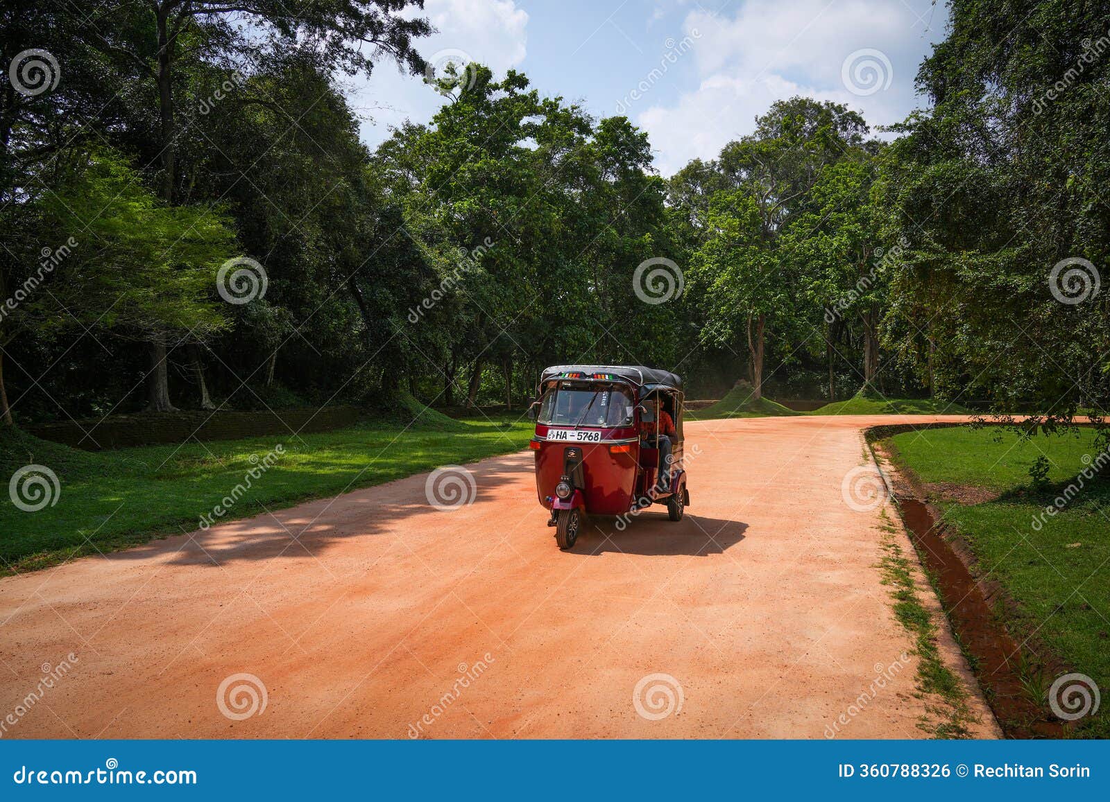 Auto Rickshaw Or Tuk-tuk On The Street Of Mirissa. Most Tuk-tuks In Sri ...