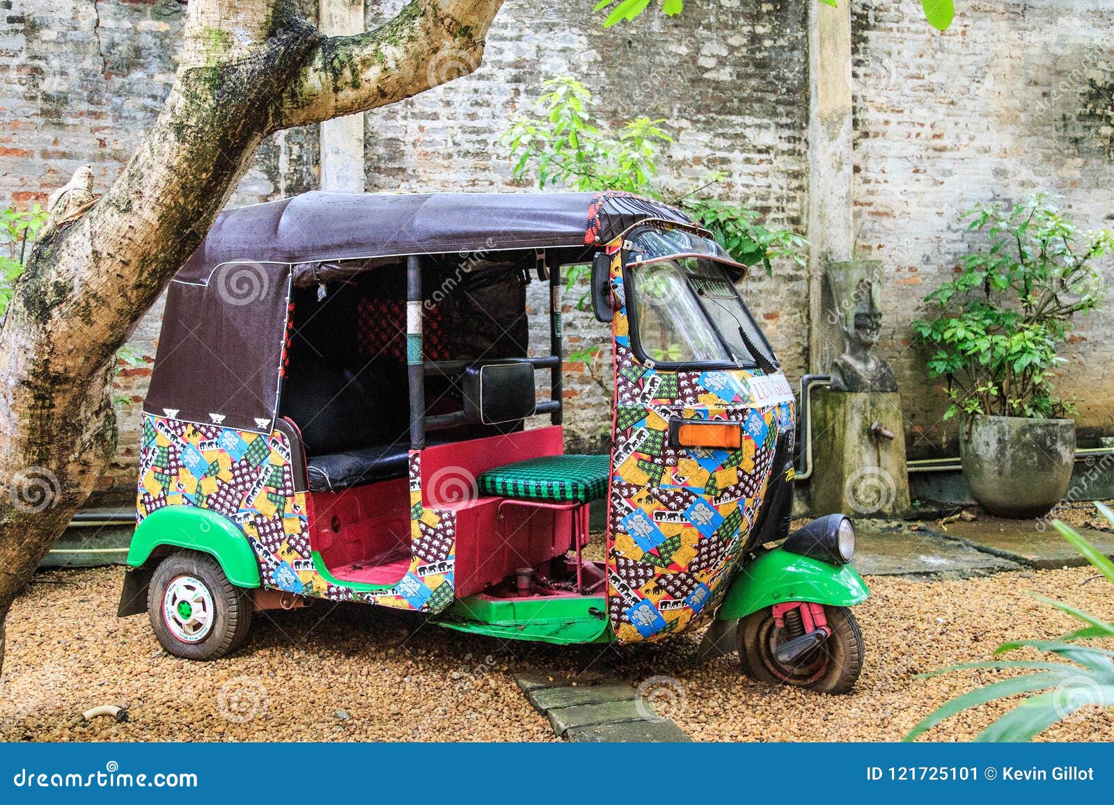 A Colorfully Painted Tuk Tuk Editorial Photo - Image of picturesque ...