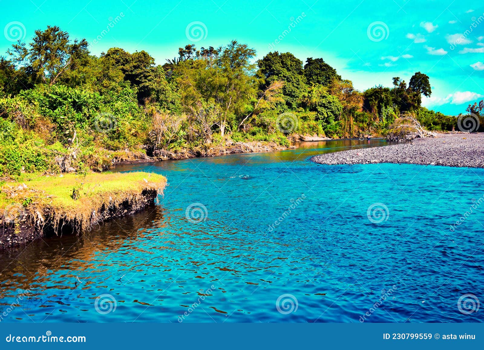 Tukad Yeh Unda Bridge. Landmark In Klungkung City (Bali) Royalty-Free ...