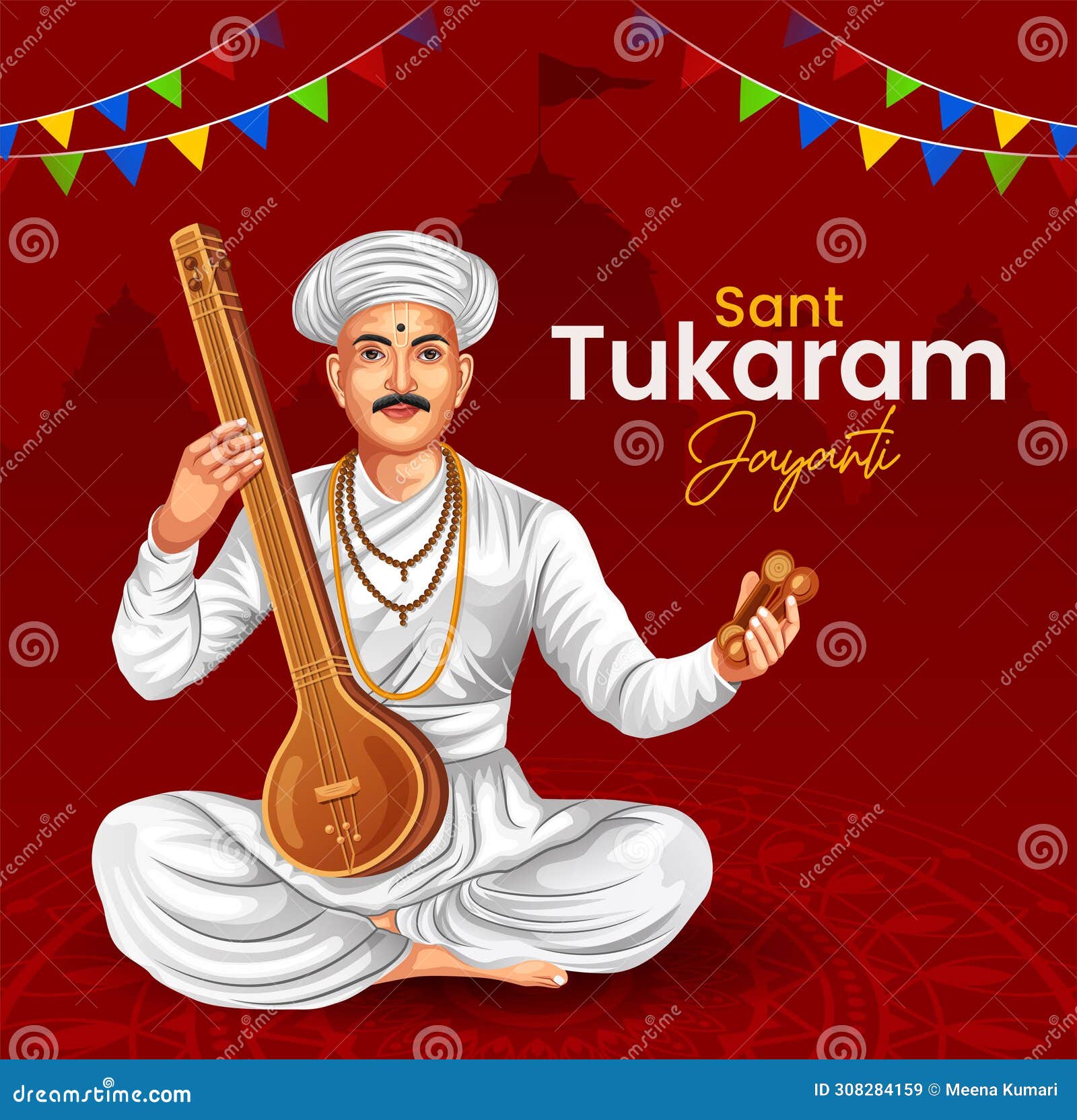 Sant Tukaram Maharaj A Famous 17th-century Marathi Poet, Saint, And ...