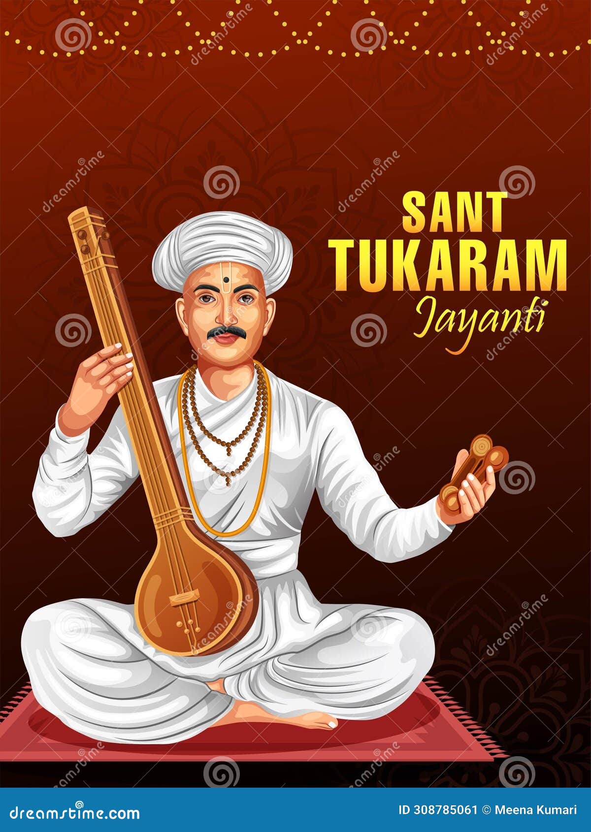 Saint Tukaram Maharaj a Famous 17th-century Marathi Poet, Saint, and ...