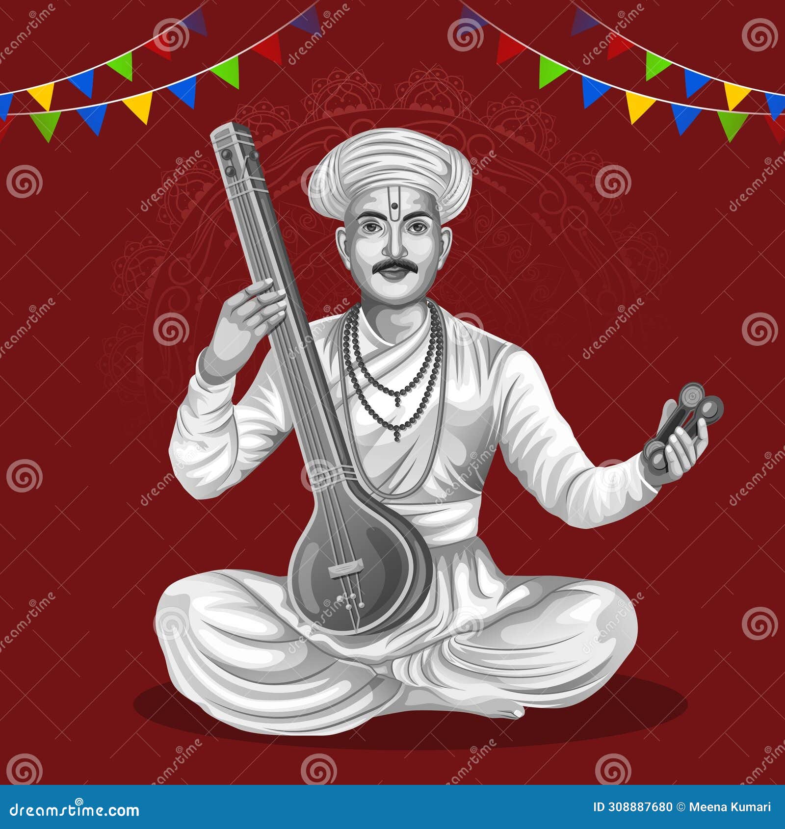 Sant Tukaram Maharaj A Famous 17th-century Marathi Poet, Saint, And ...