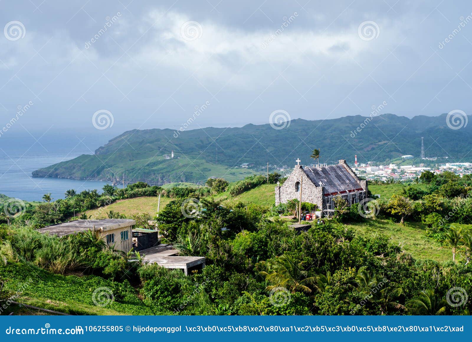 Tukon Chapel, Basco, Batanes, Philippines Stock Image - Image of green ...