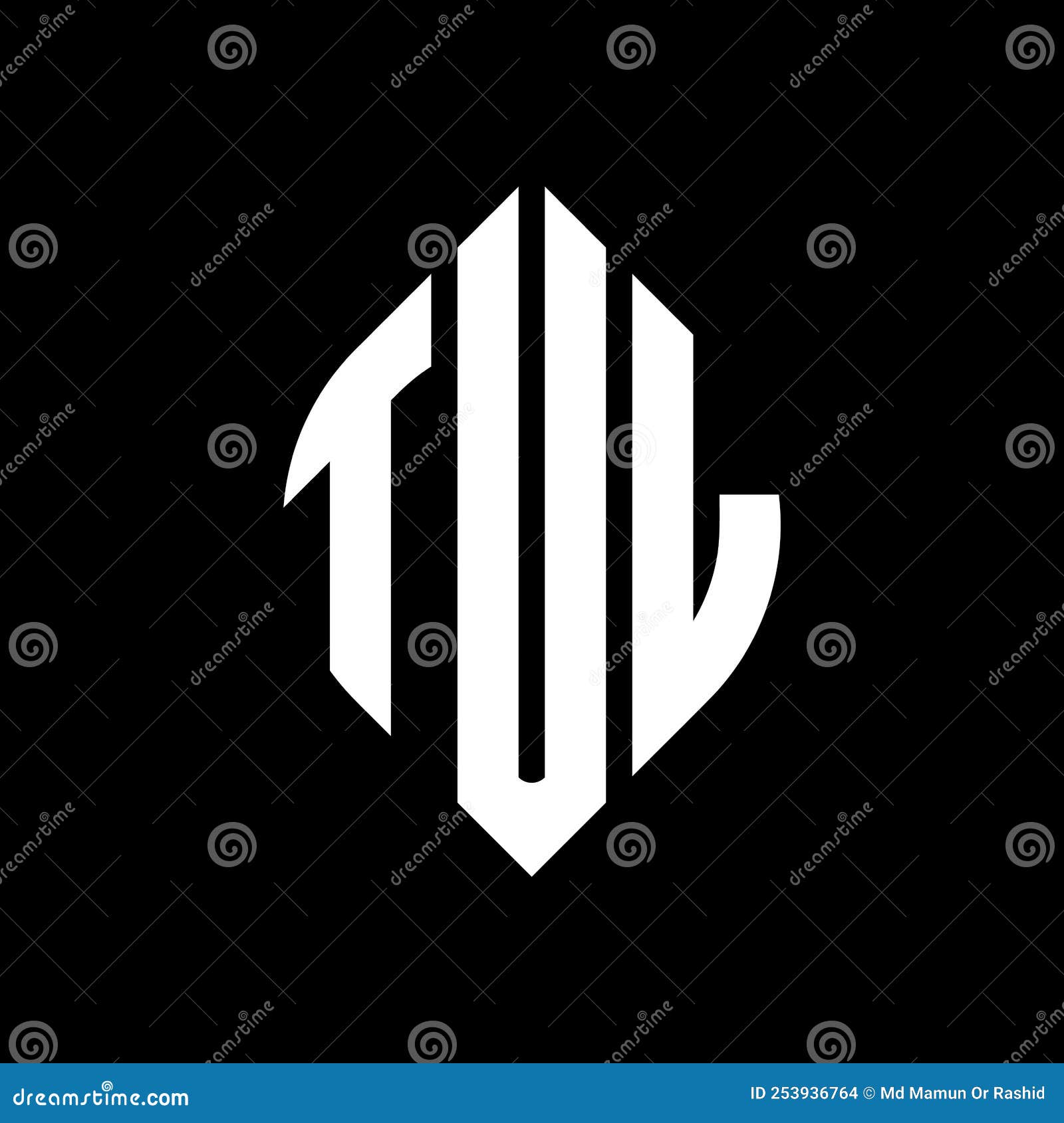 TUL Circle Letter Logo Design with Circle and Ellipse Shape. TUL ...