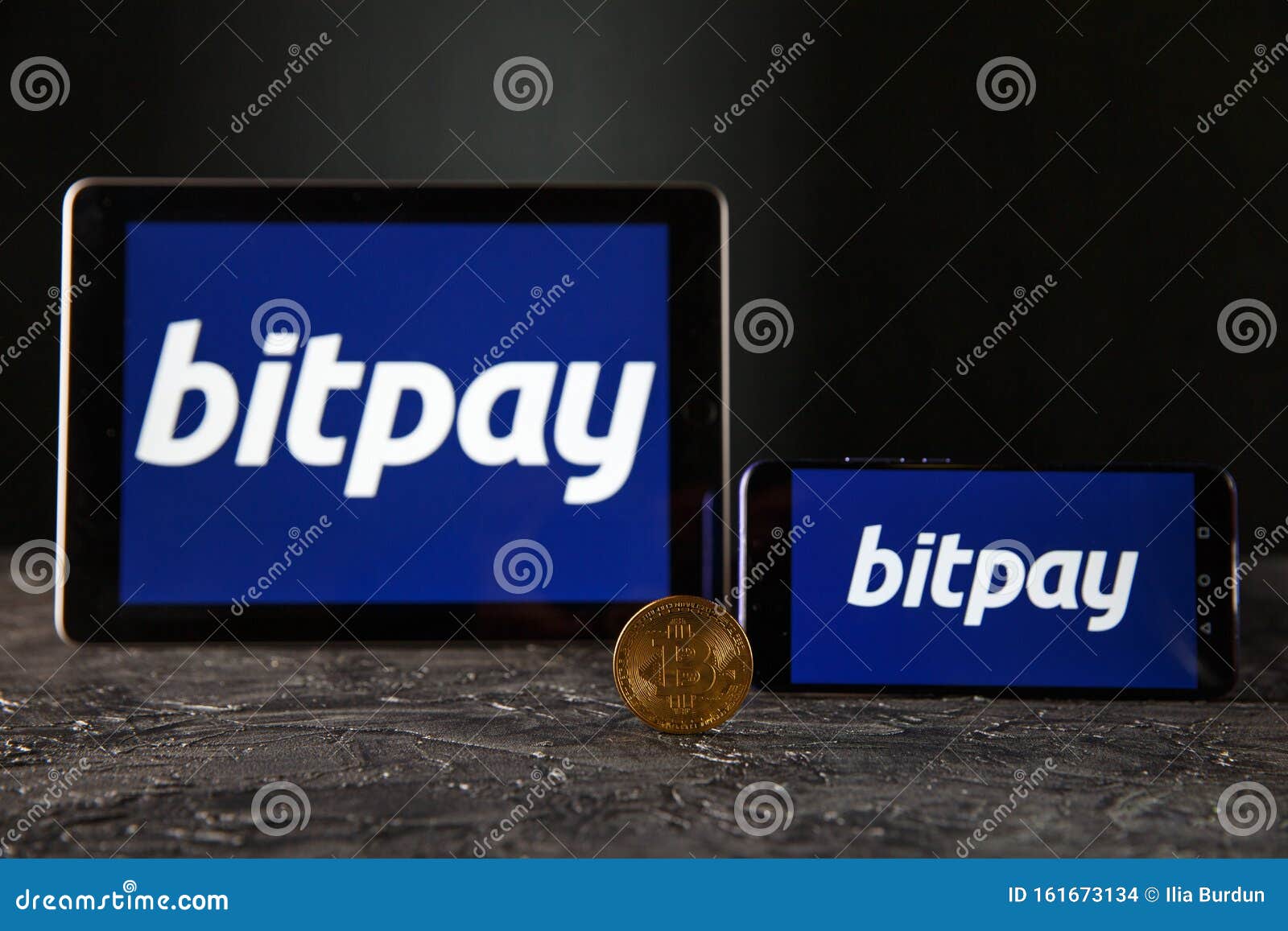 Tula 24 09 2019: Bitpay on the Tablet and Phone Display. Editorial ...