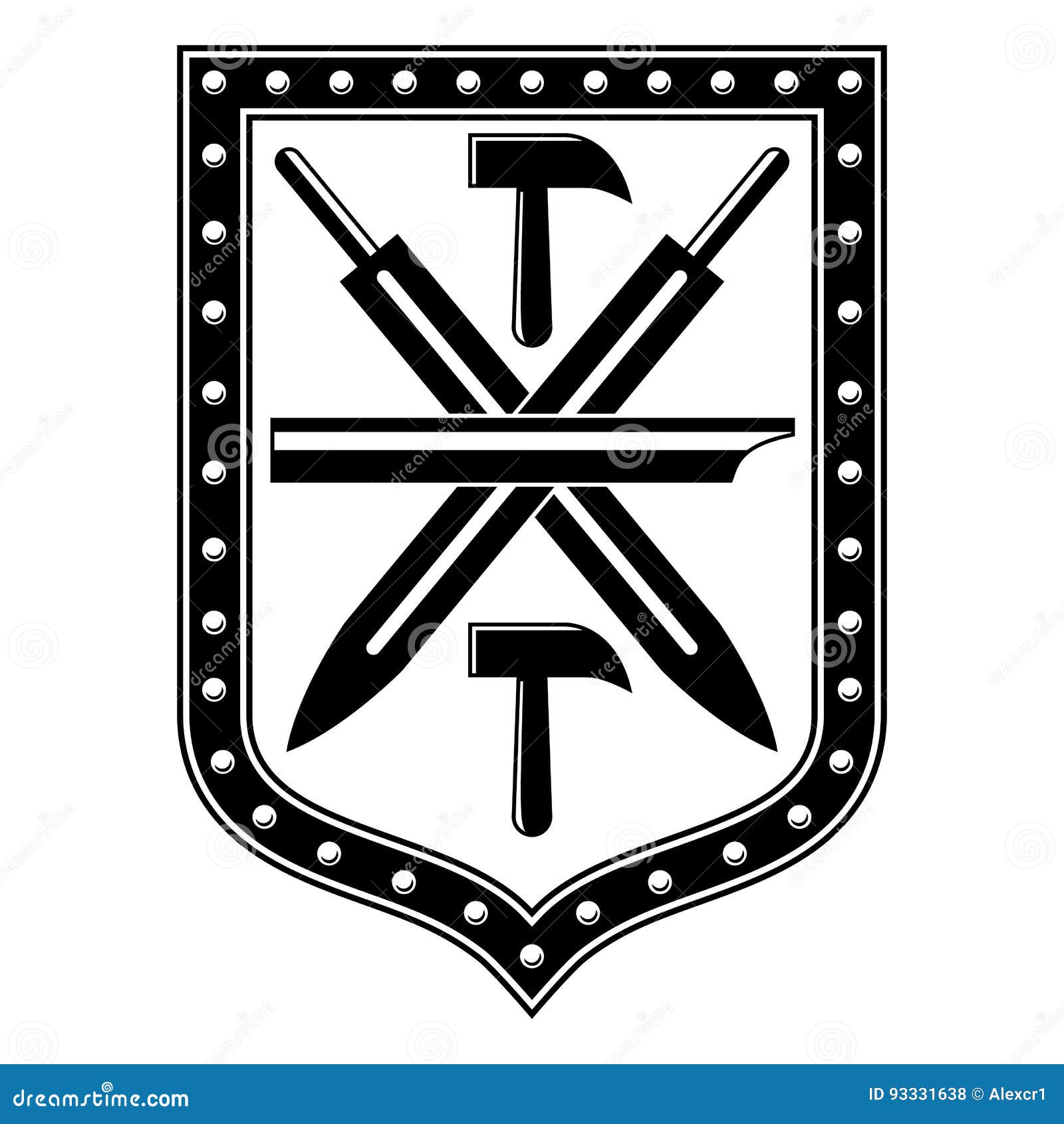 Tula city coat of arms stock vector. Illustration of emblem - 93331638