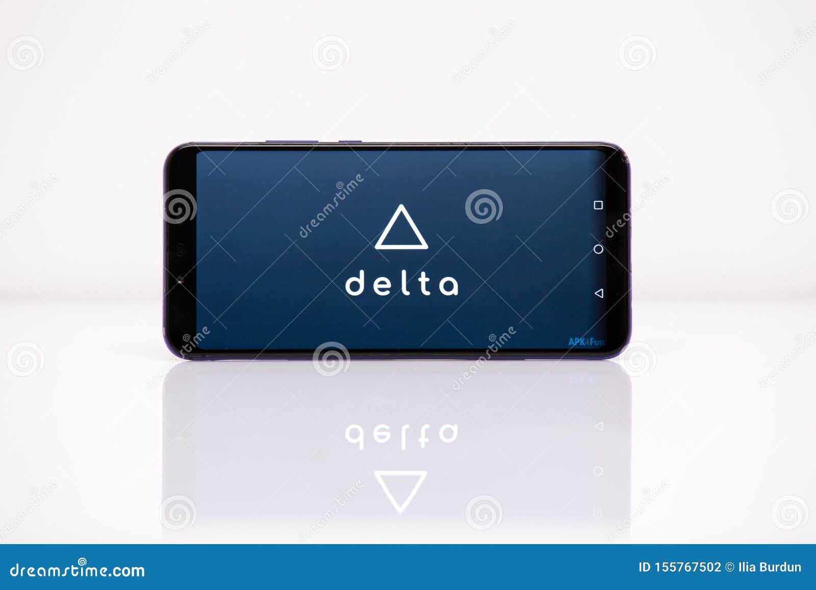 Tula 2.08.2019 Delta on the Phone Display. Editorial Photography ...