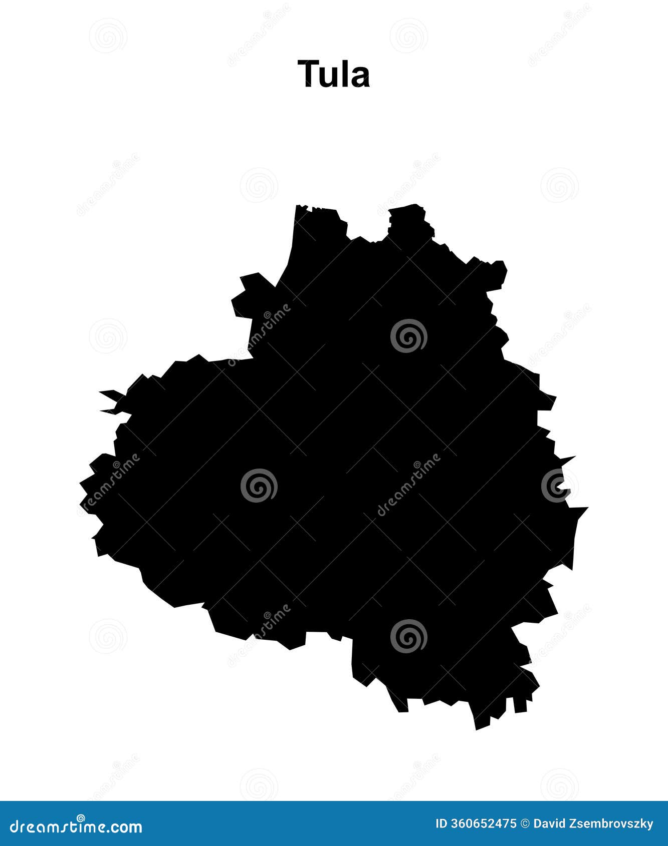 Tula Outline Map Vector Illustration | CartoonDealer.com #334734070