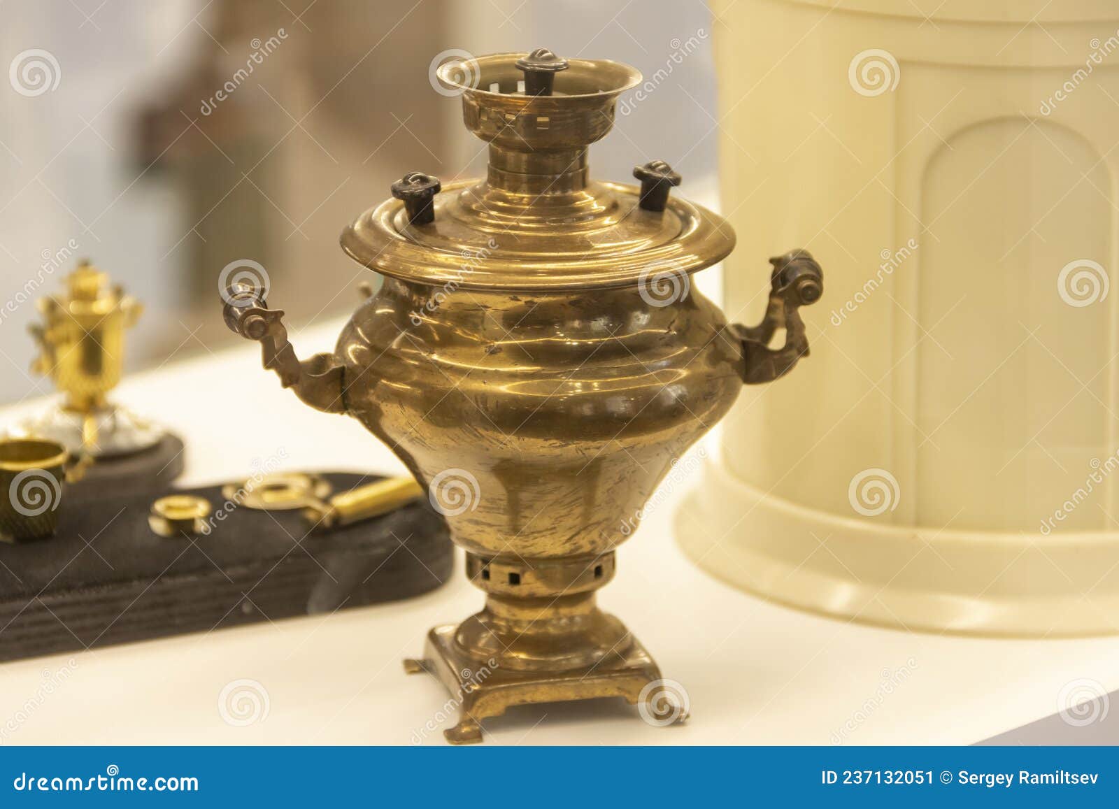Russian Samovars in the Interior of the Samovar Museum in Tula ...