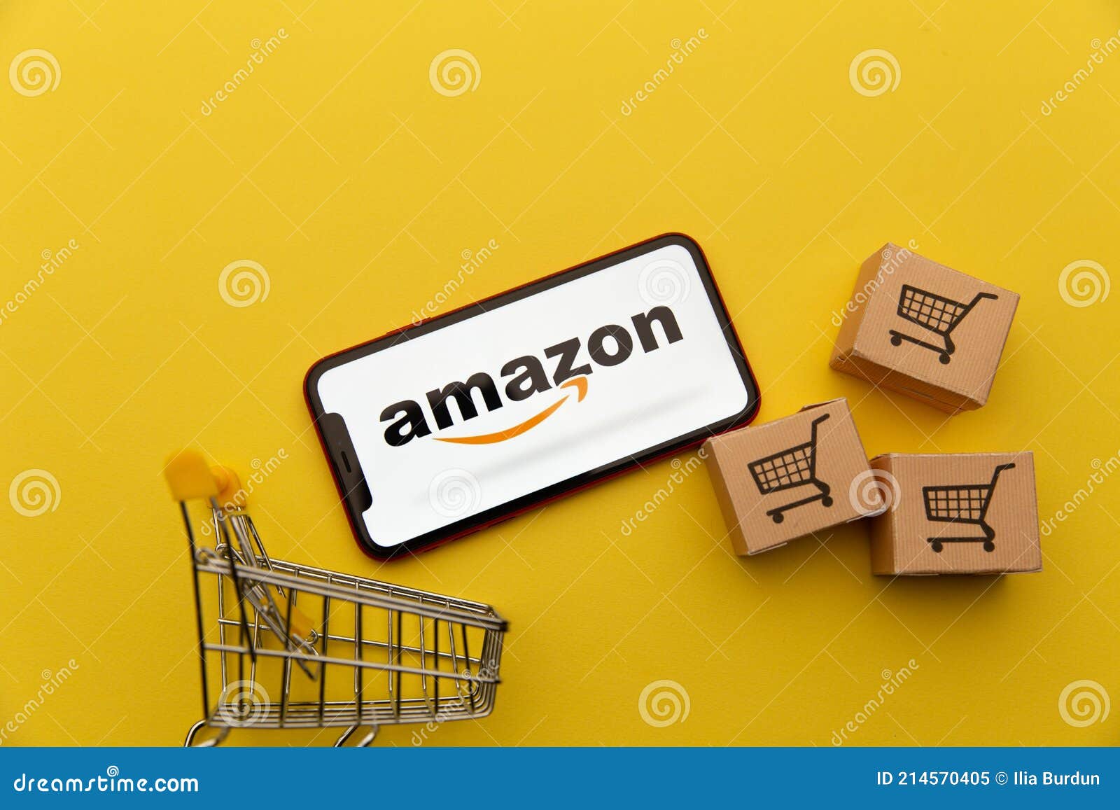 Amazon Logo In Shopping Trolley On Map Editorial Photo | CartoonDealer ...