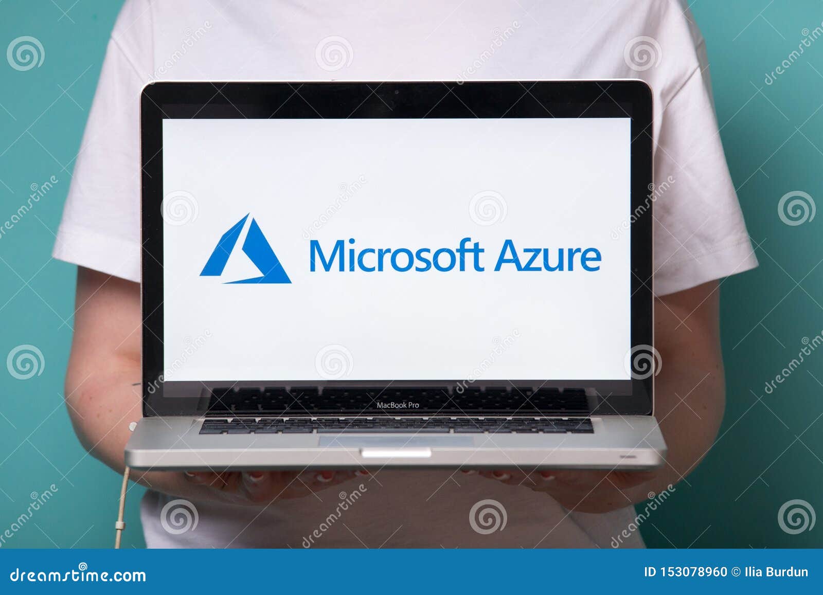 Tula, Russia 17. 06 2019 Microsoft Azure on the Laptop Display ...