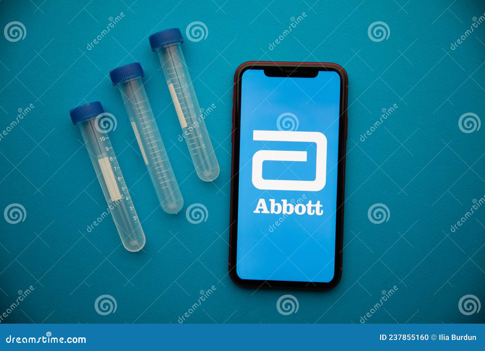 Tula, Russia - September 07, 2021: Abbott Logo on IPhone Display ...