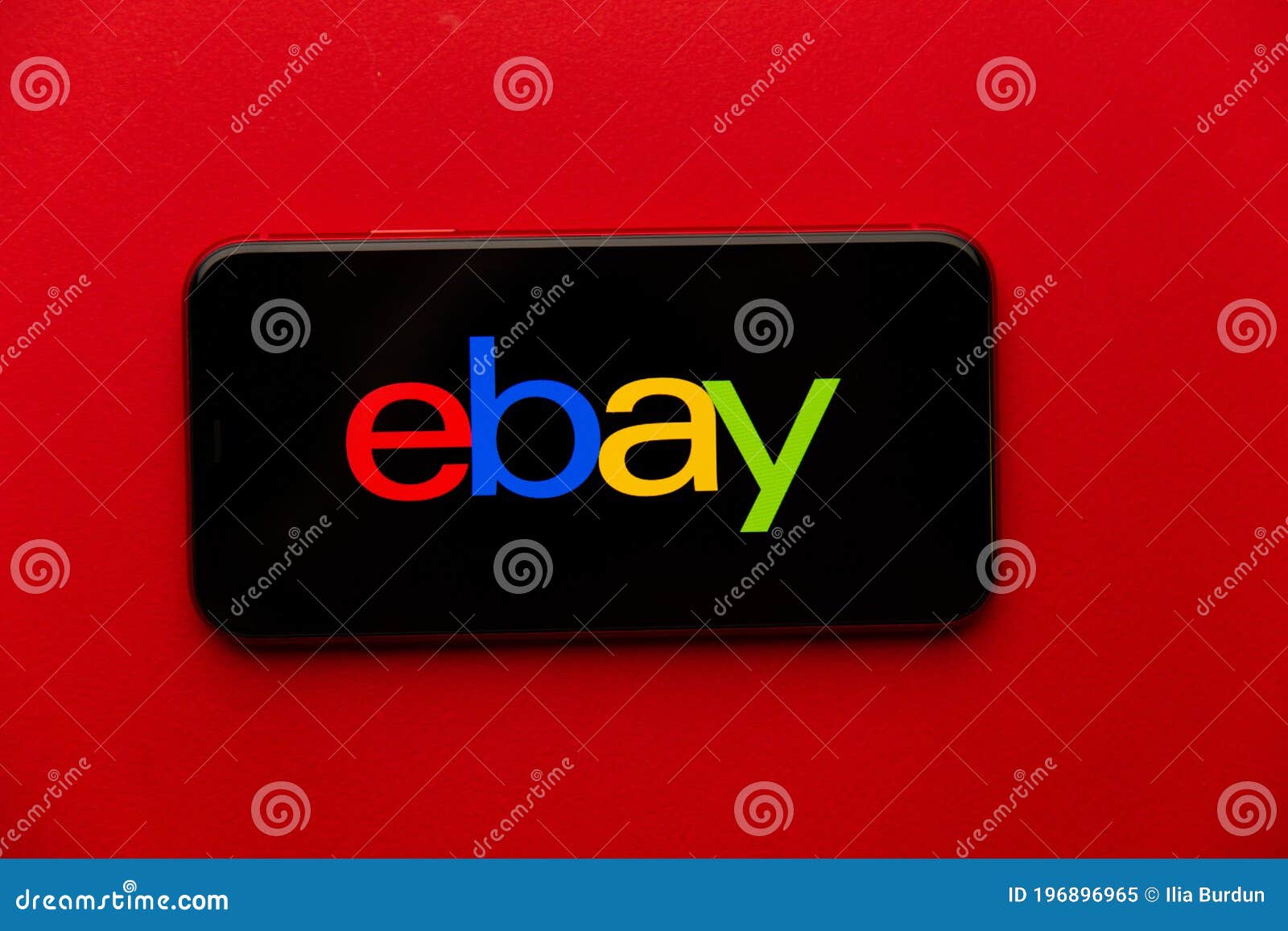 Tula, Russia - September 08, 2020: Ebay App Logo on IPhone Display ...