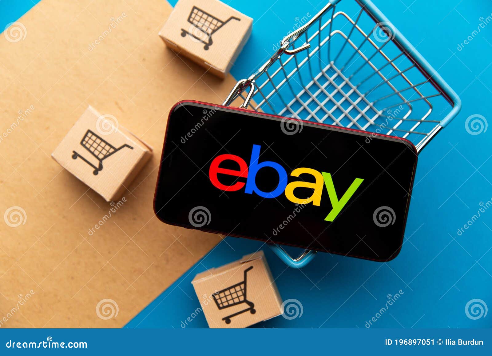 Tula, Russia - September 08, 2020: Ebay App Logo on IPhone Display ...
