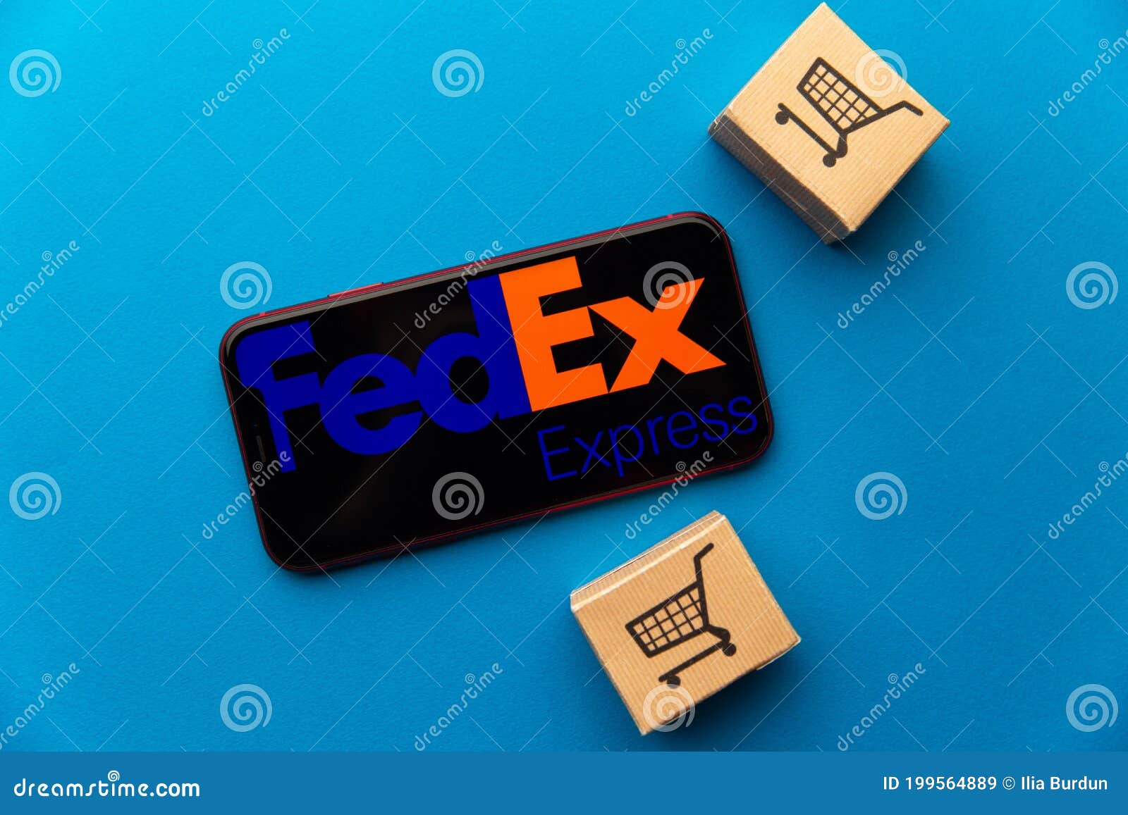 Tula, Russia - September 08, 2020: FedEx App Logo on IPhone Display ...