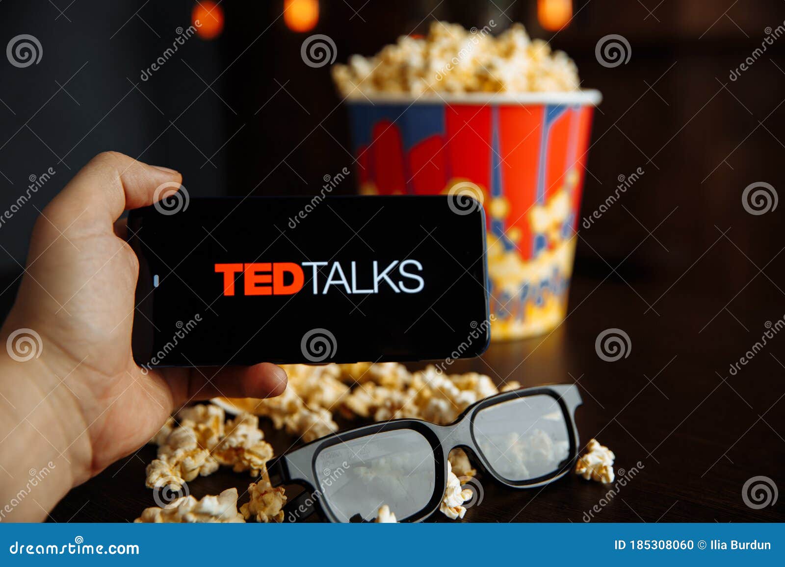 Tula Russia 16.01.20 Ted Talks on the Phone Screen Isolated. Editorial ...