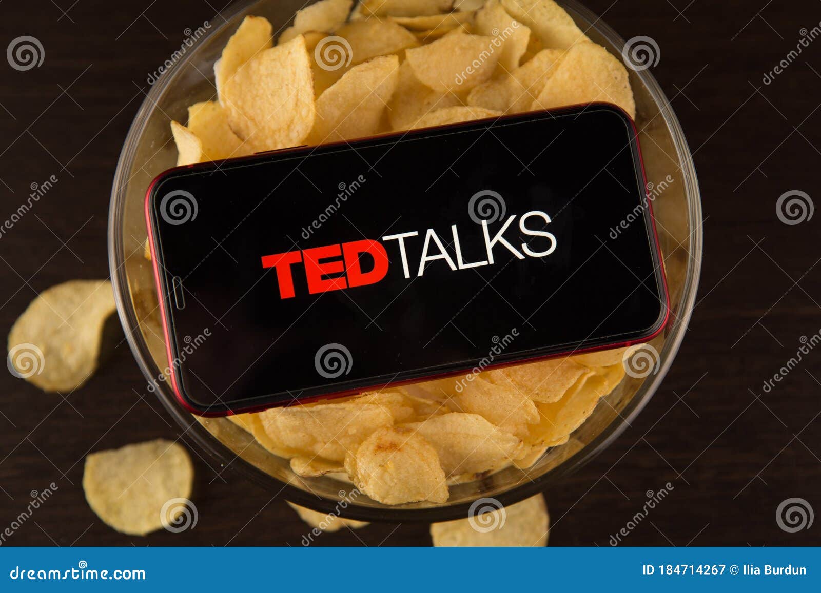 Tula Russia 07.05.2020 Ted Talks on the Phone Screen and Snacks on the ...