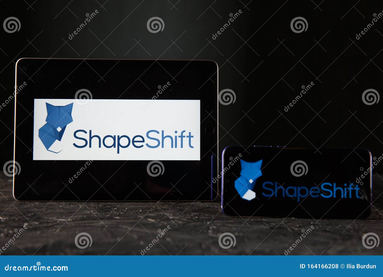 Tula 24 09 2019: ShapeShift on the Tablet and Phone Display. Editorial Stock Photo - Image of ...