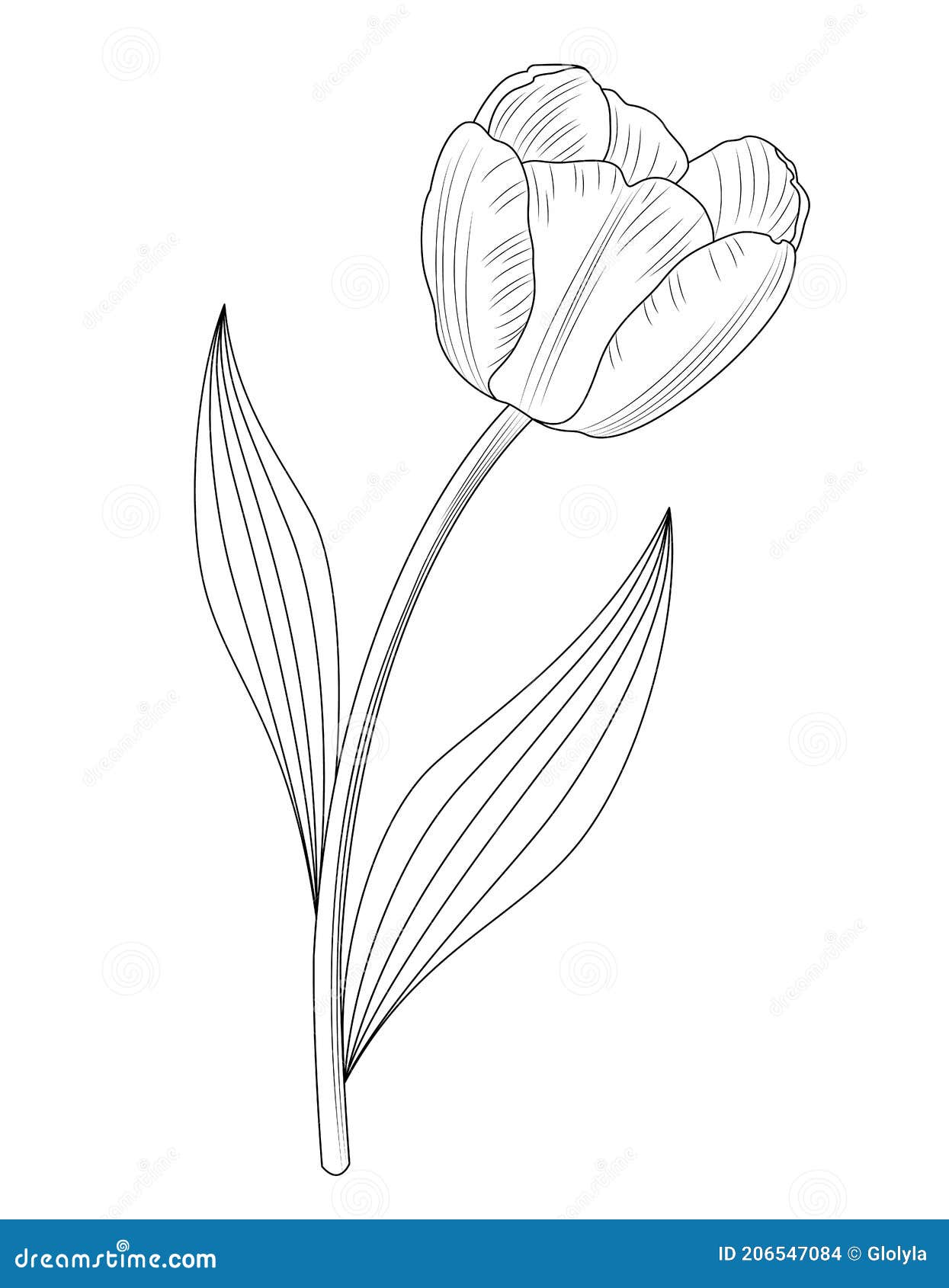 Tulip Icon Design. Doodle Style. Stock Vector - Illustration of garden ...