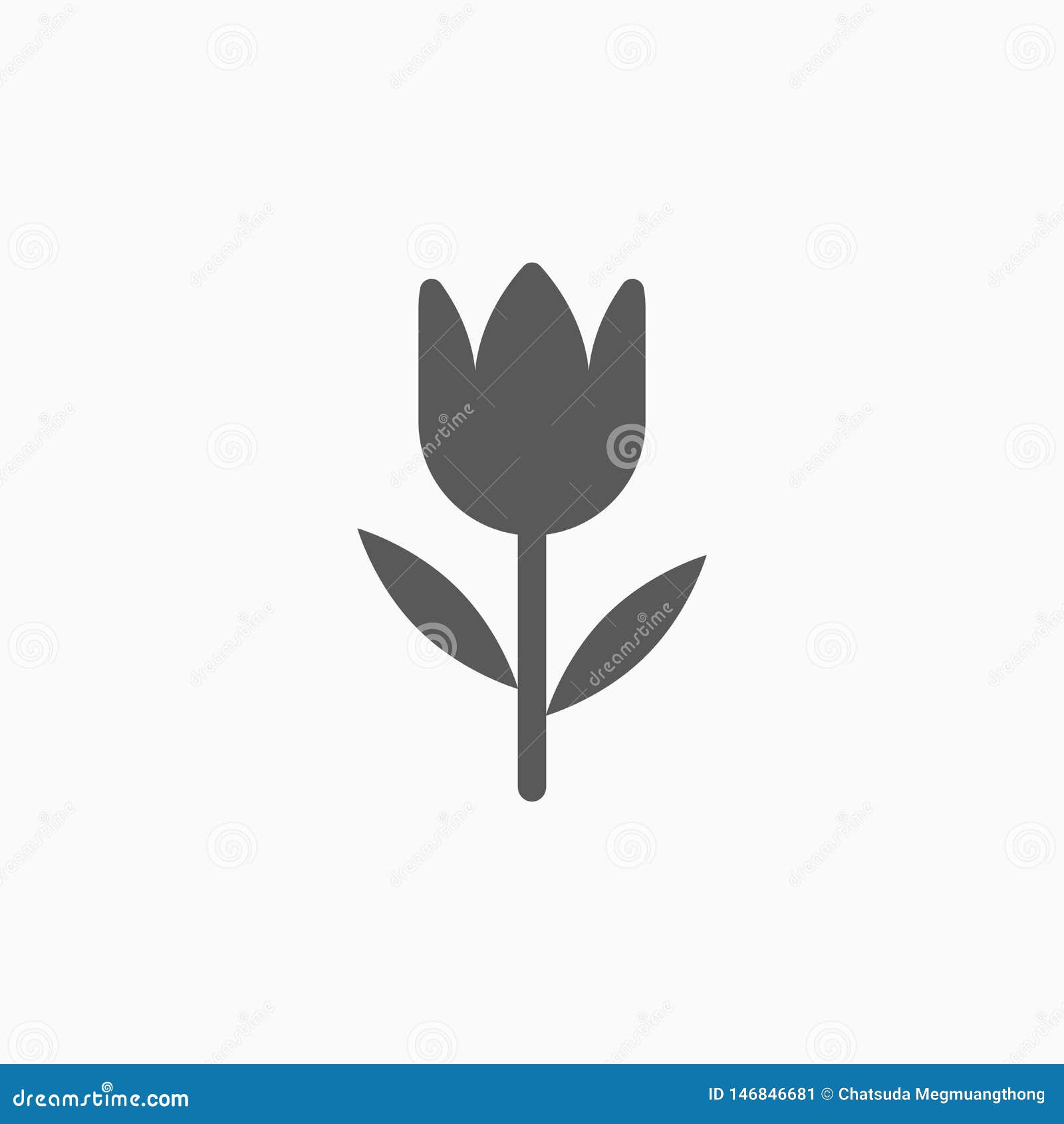 Tulip Icon, Flower, Nature, Plant Stock Vector - Illustration of flower ...