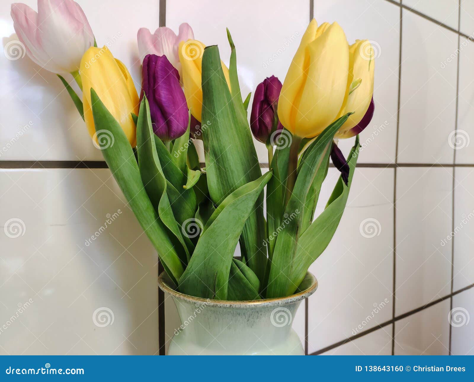 Happy tulips stock photo. Image of flower, bunch, still - 138643160