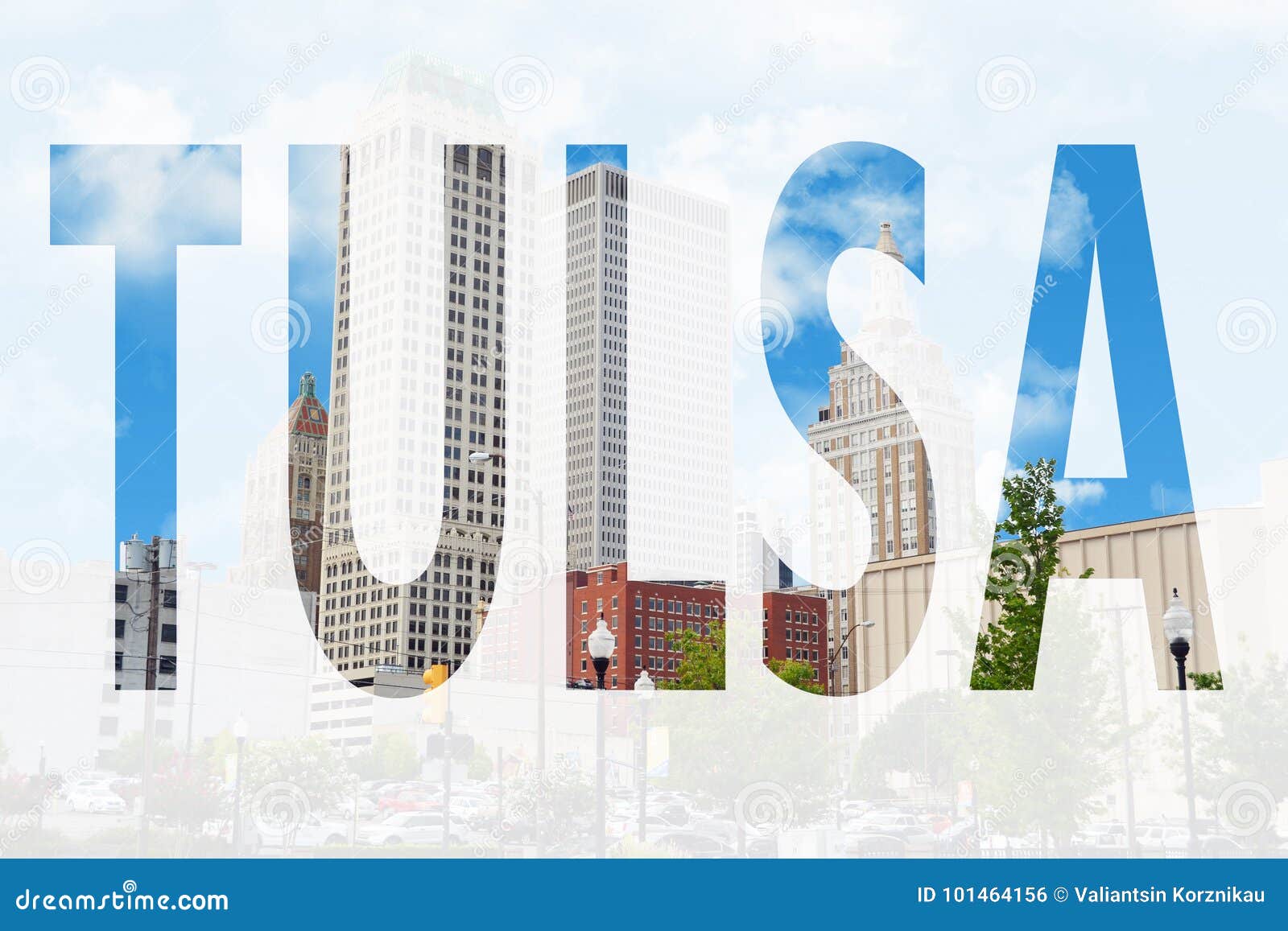 Tulsa in the symbol stock photo. Image of phrase, silhouette - 101464156