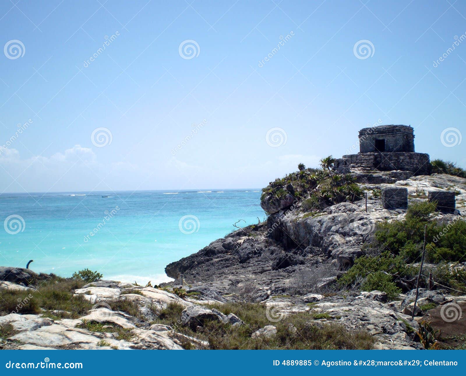 Tulum stock image. Image of ocean, riviera, cancun, holiday - 4889885