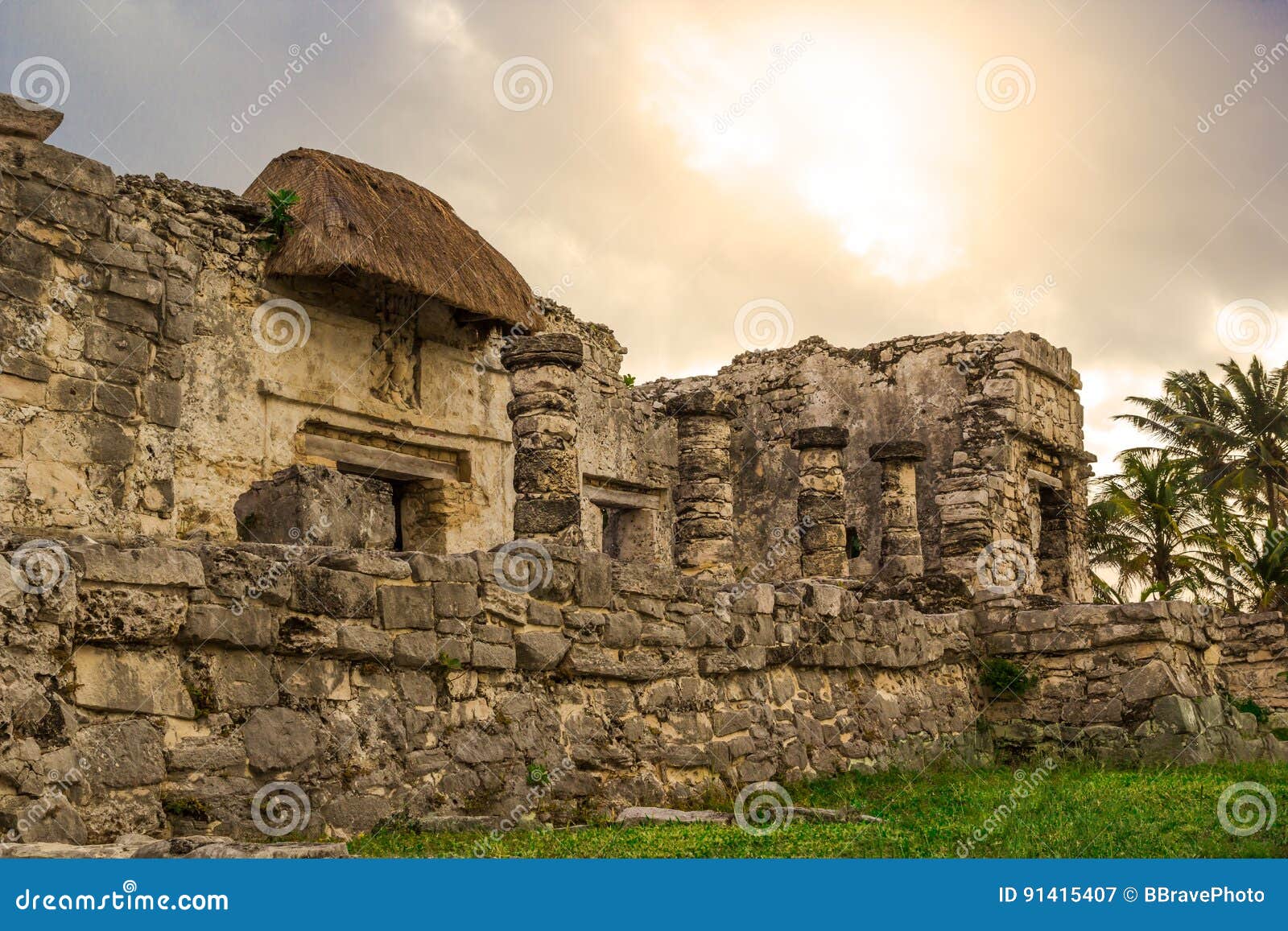 Tulum Ancient Maya Archeological Site In Yucatan Mexico Royalty-Free ...