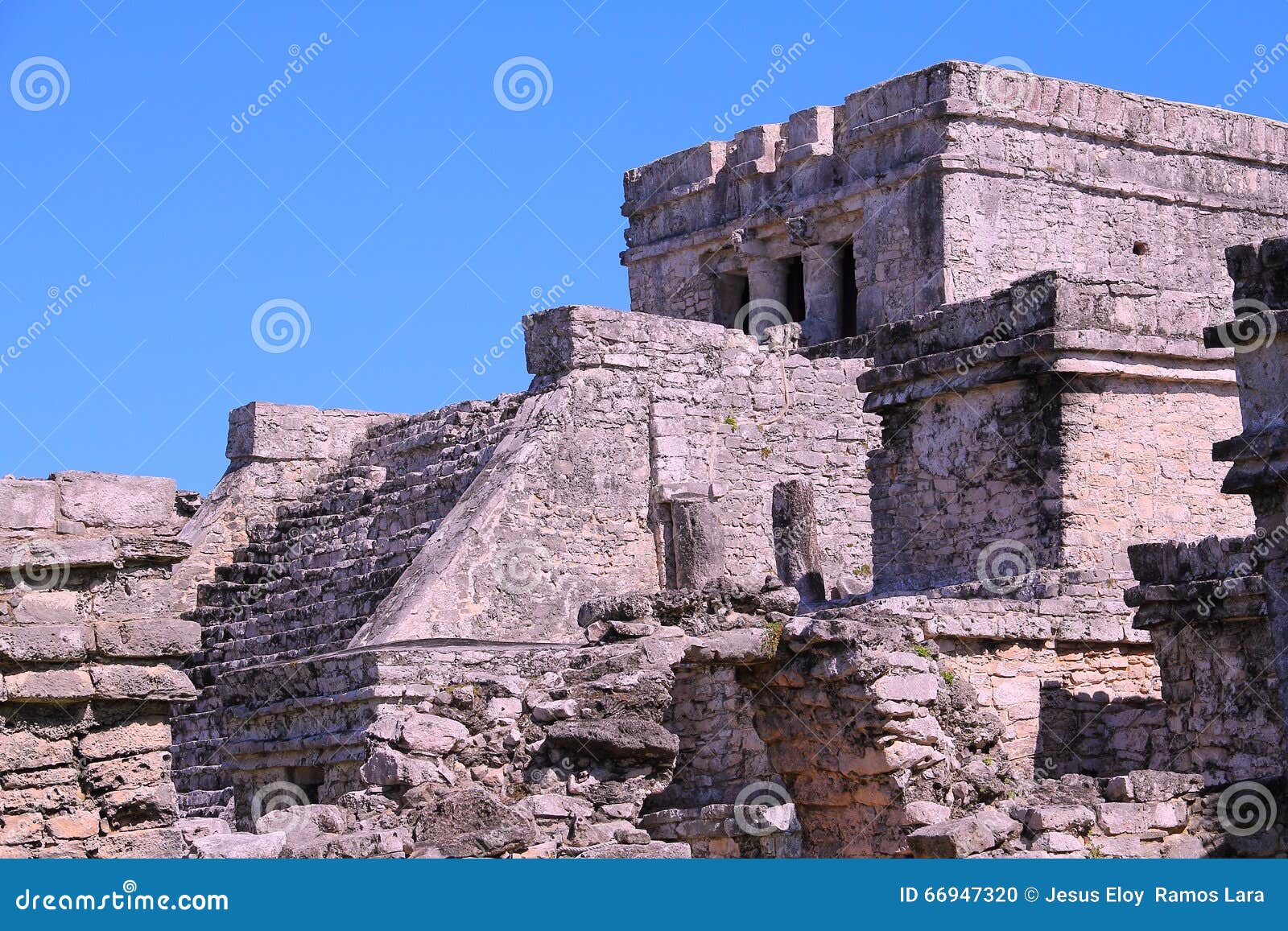 Mayan Pyramids in Tulum Quintana Roo X Stock Photo - Image of ruins ...