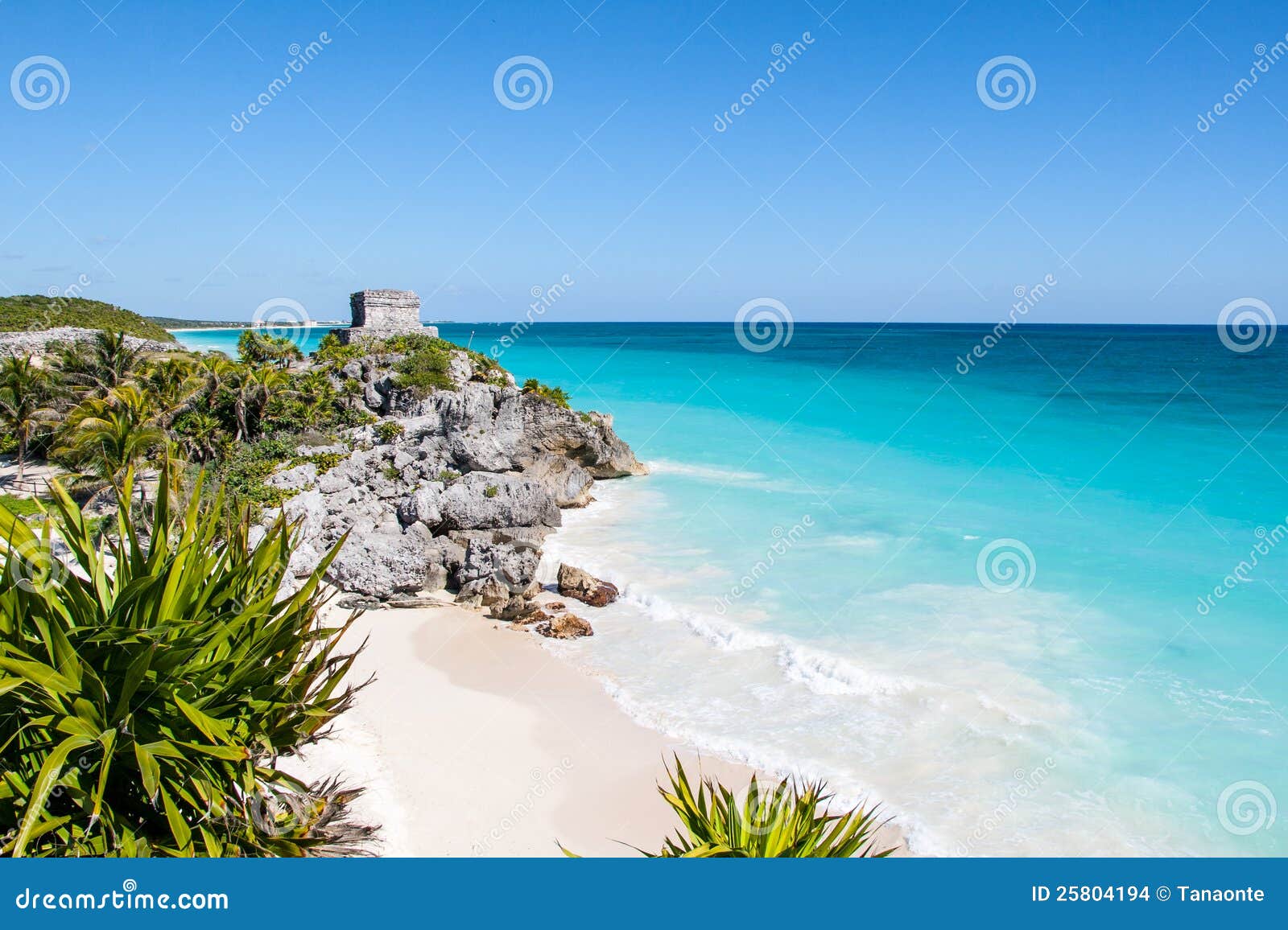 Tulum beach stock photo. Image of season, maya, cloudscape - 25804194