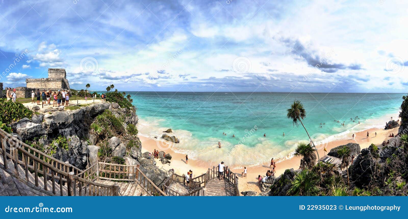 Tulum Beach Panorama, Mayan Riviera, Mexico Editorial Stock Photo ...
