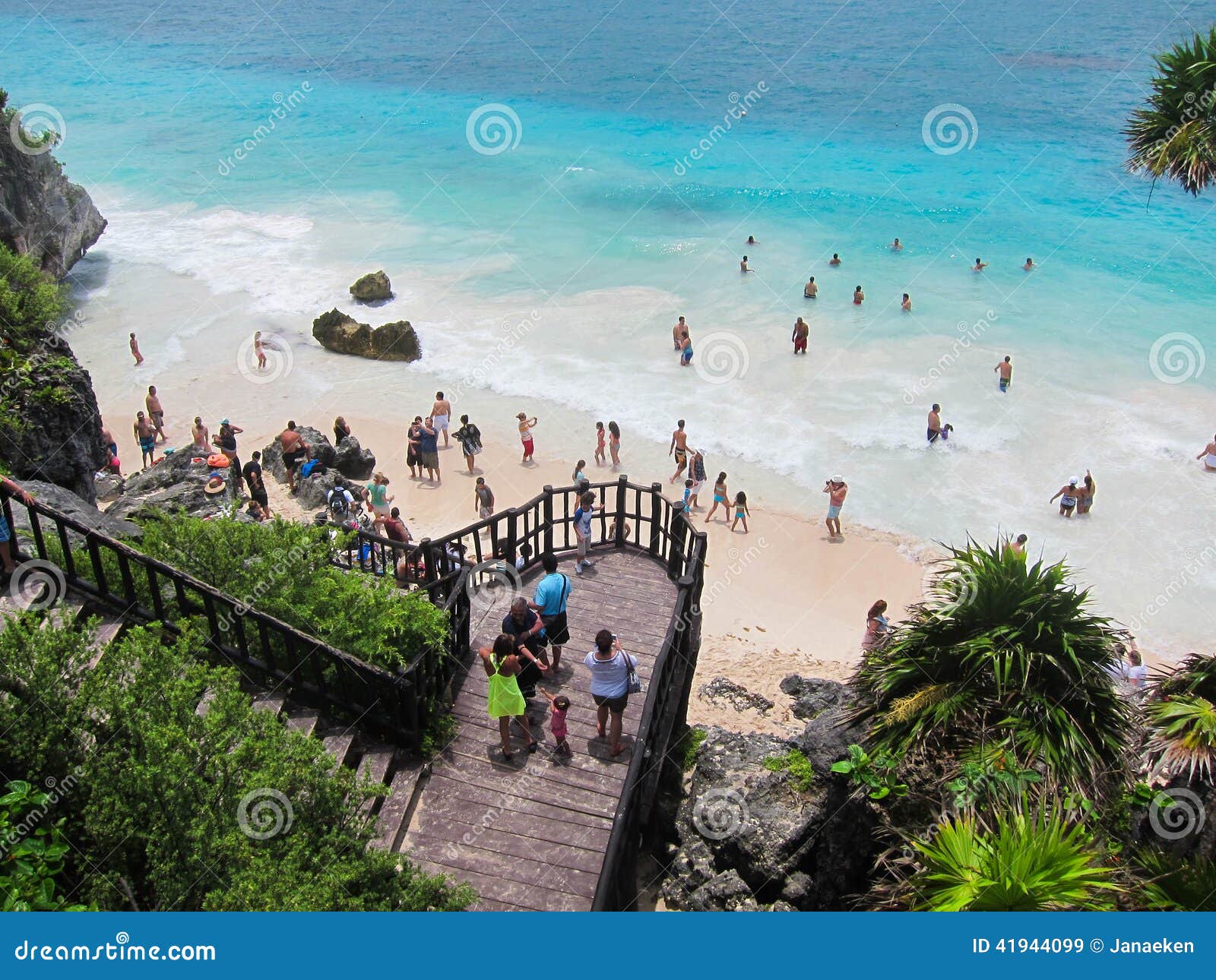 Tulum Beach editorial stock image. Image of view, ruins - 41944099