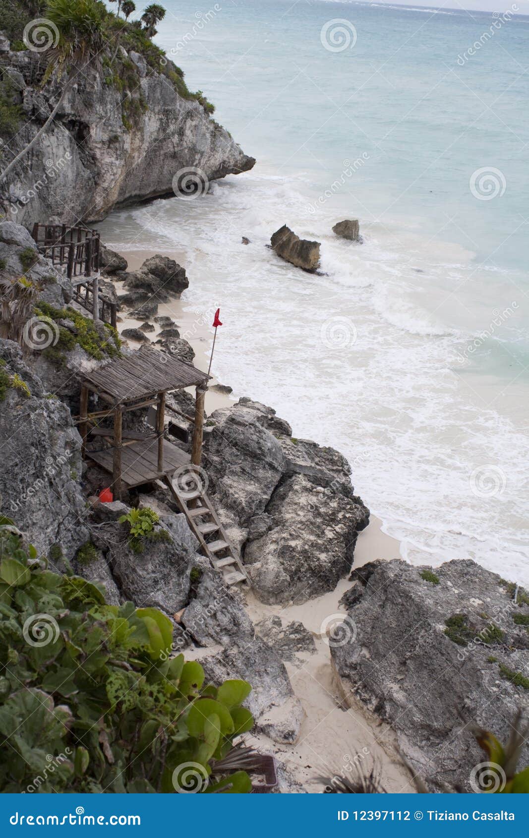 Tulum Caribbean Sea stock photo. Image of miami, holidays - 12397112