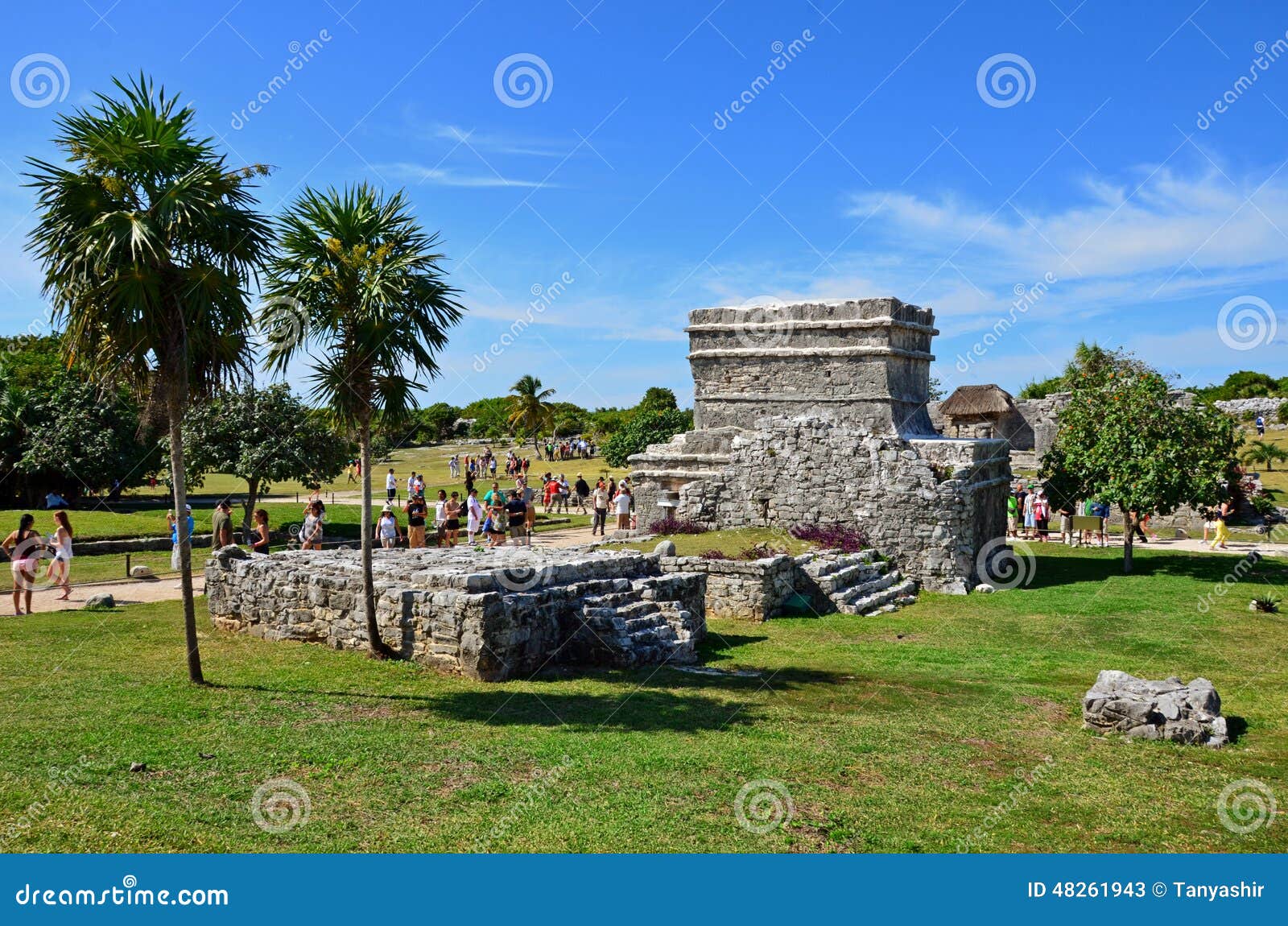 Tulum Maya ruins, Mexico editorial stock photo. Image of culture - 48261943