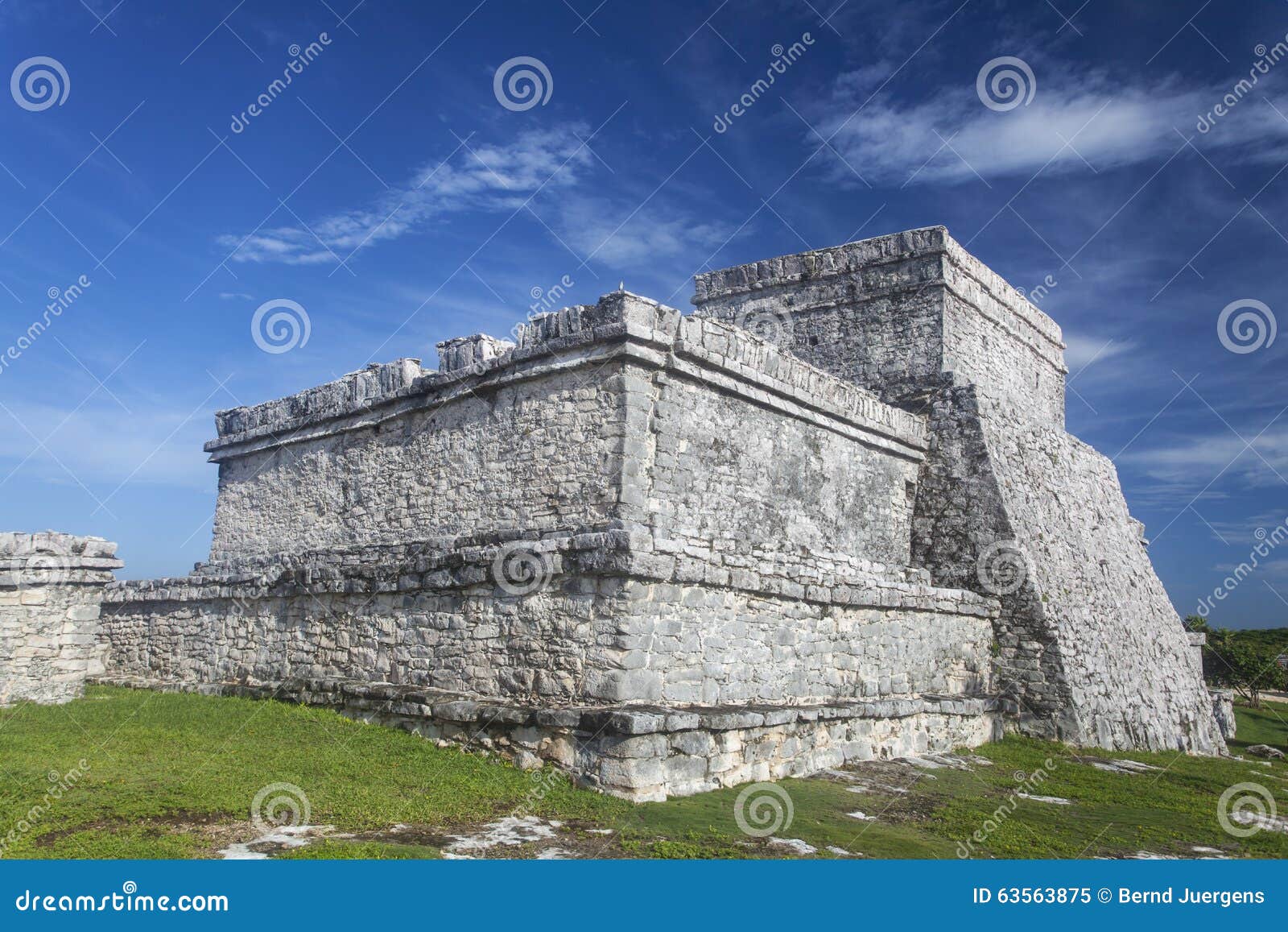 Tulum stock image. Image of summer, monument, tropical - 63563875