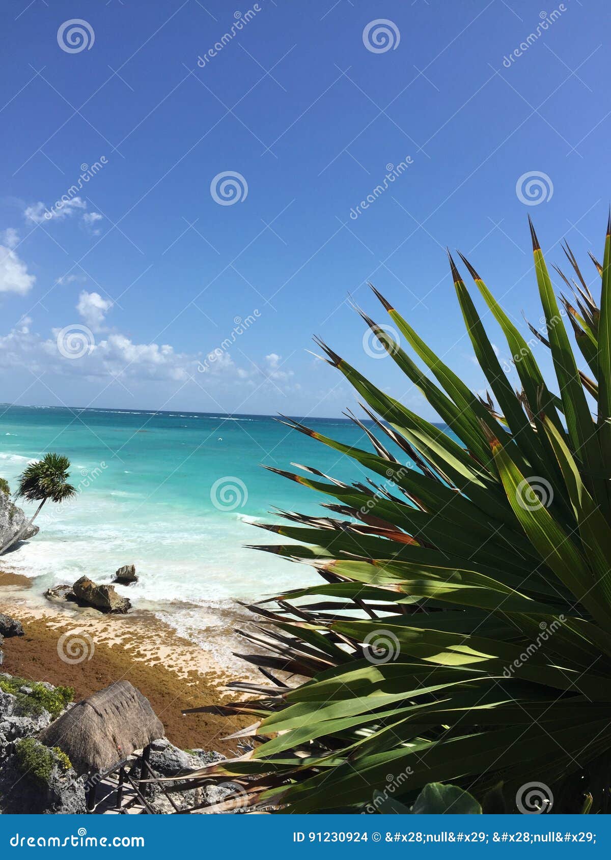 Tulum Meksyk zdjęcie stock. Obraz złożonej z widok, ruiny - 91230924