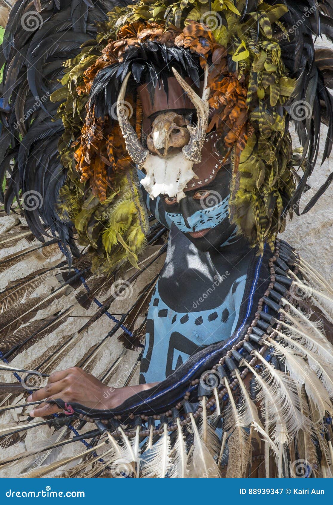Man in Maya Indian Costume in Tulum, Mexico Editorial Photography ...