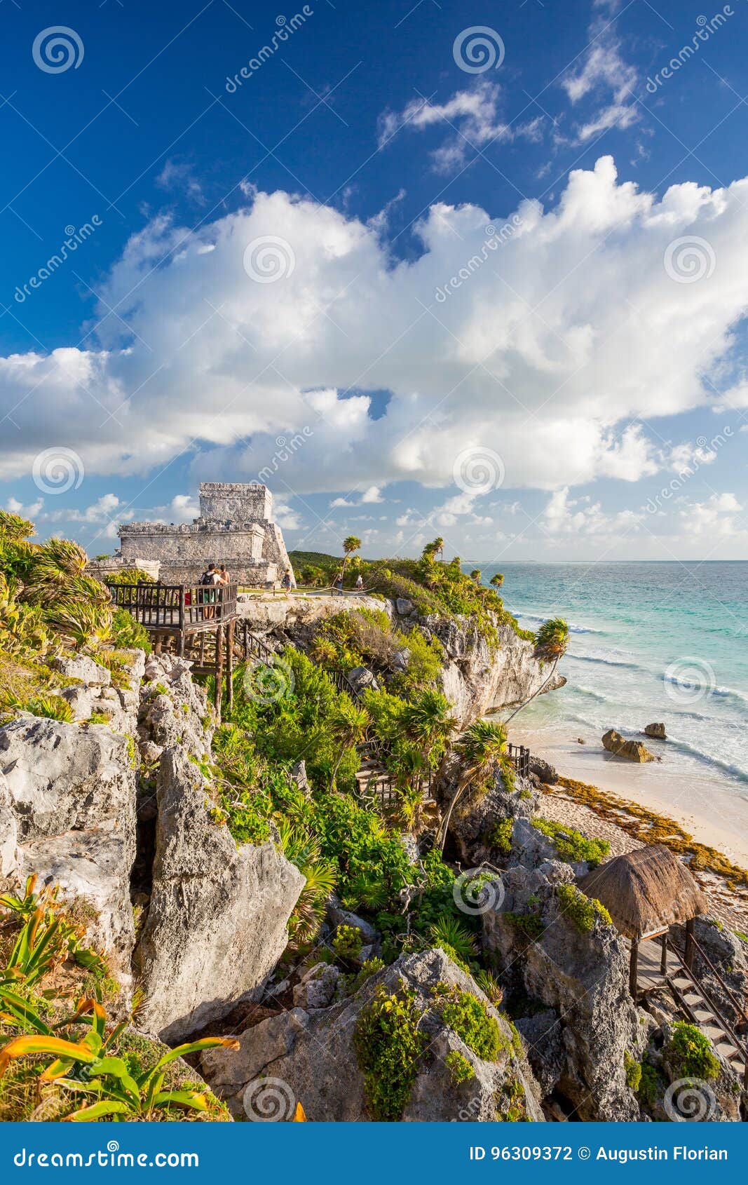 Tulum, Mexico. Wind God Temple Stock Photo - Image of tourism, mexico ...
