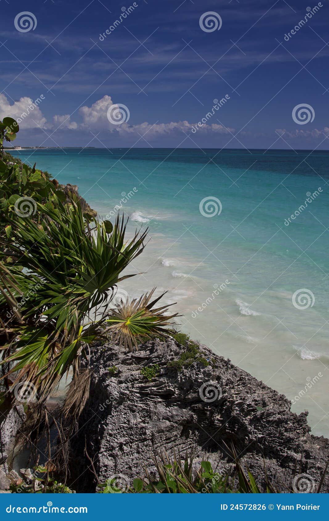 Tulum ocean view stock photo. Image of outdoors, destinations - 24572826