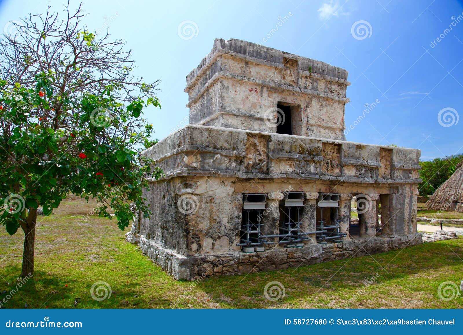 Tulum ruins stock photo. Image of fallen, observatory - 58727680