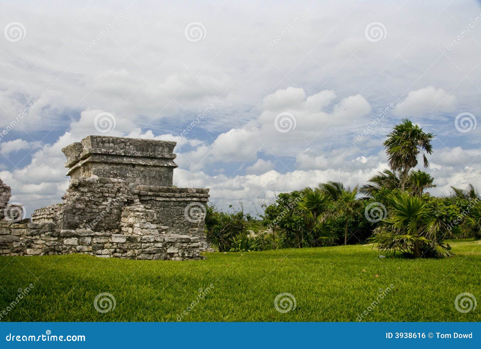 Tulum ruins landscape stock photo. Image of destination - 3938616