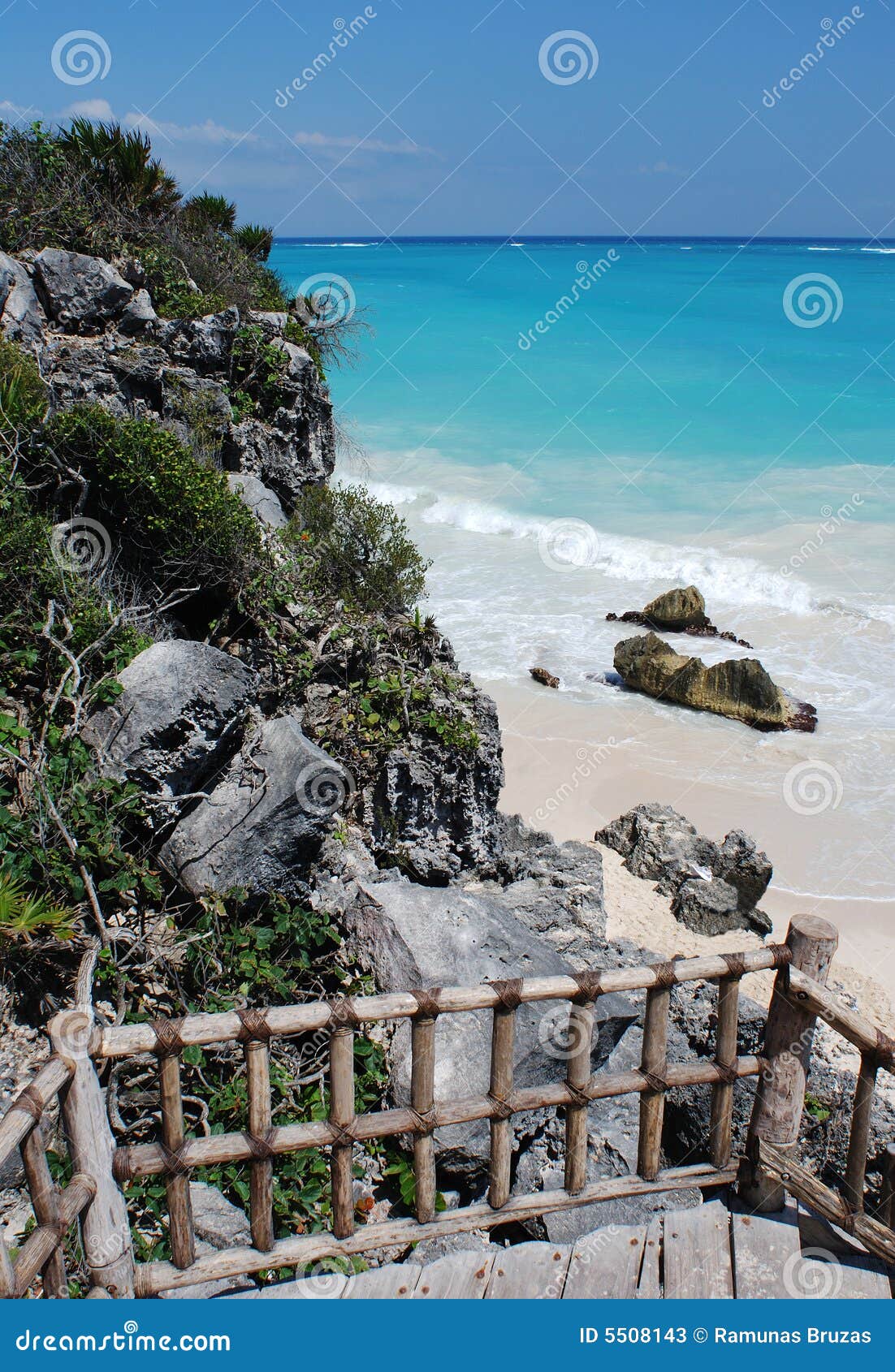 Tulum Strand stockbild. Bild von strand, ferien, mexiko - 5508143
