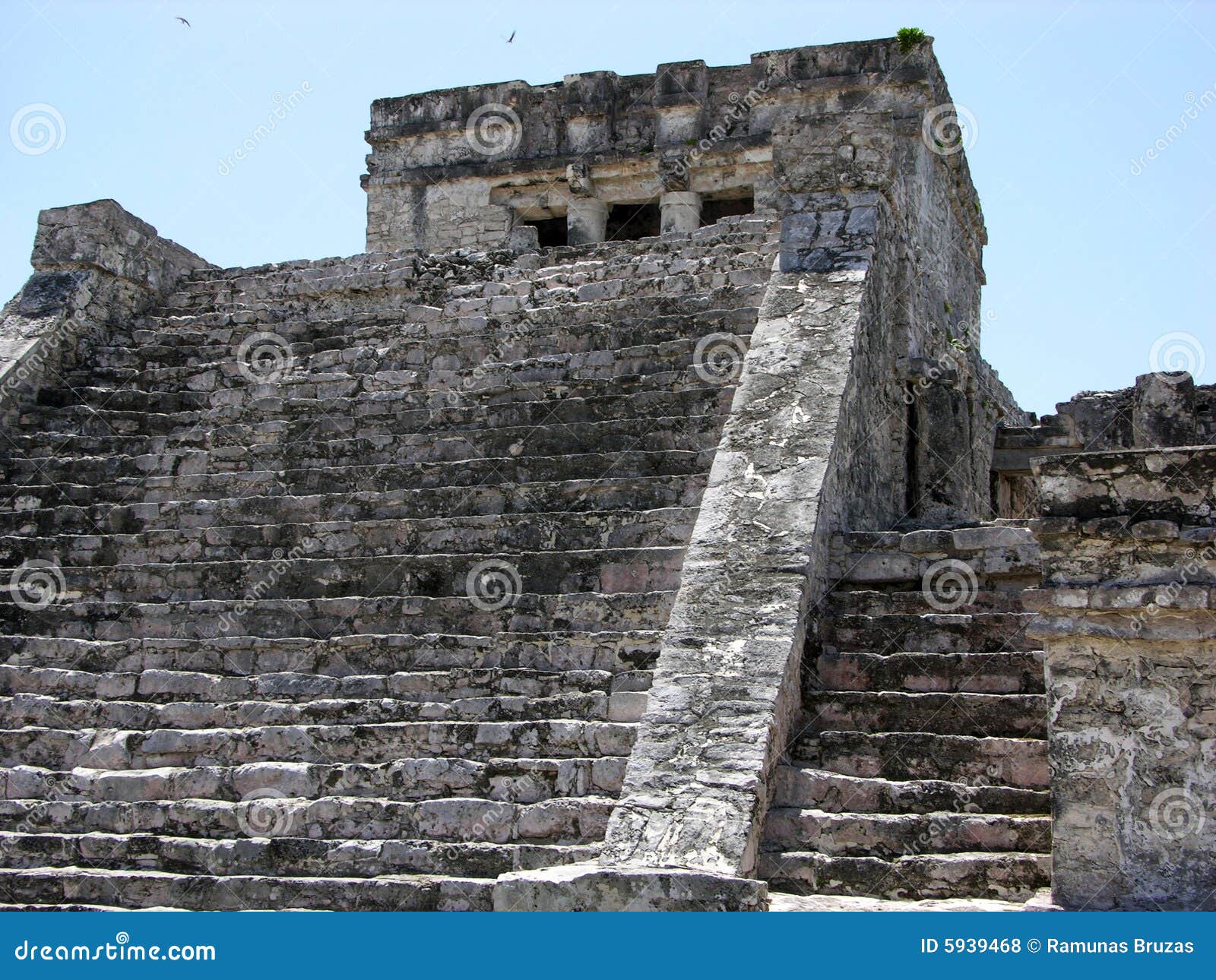 Tulum Temple stock photo. Image of stairs, lost, ruins - 5939468