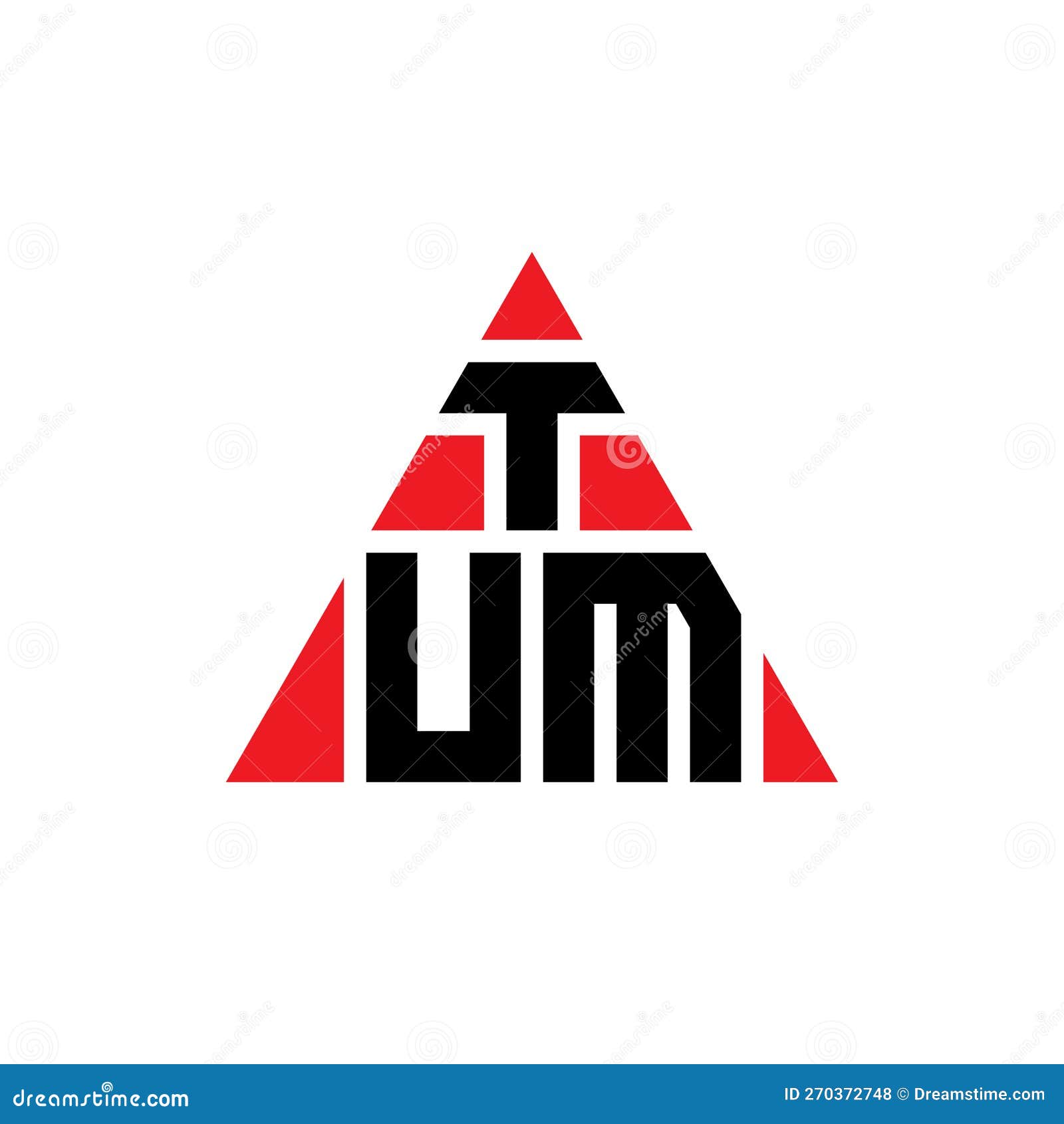 TUM Triangle Letter Logo Design with Triangle Shape. TUM Triangle Logo ...