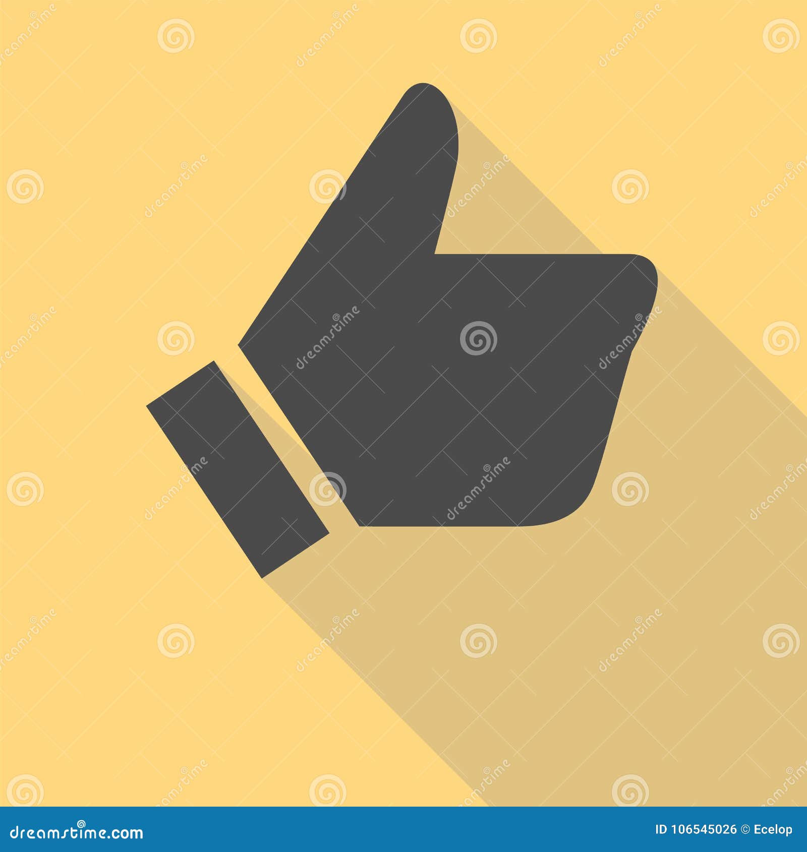 Tum Up symbolen vektor illustrationer. Illustration av nätverk - 106545026