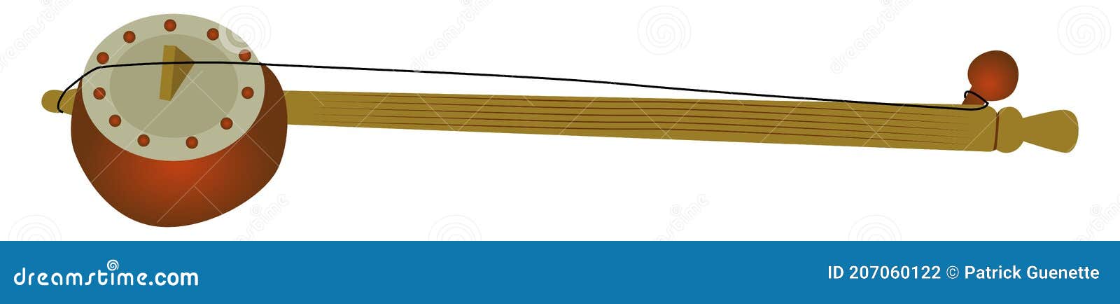 Tumbi Instrument, Illustration, Vector Stock Vector - Illustration of ...