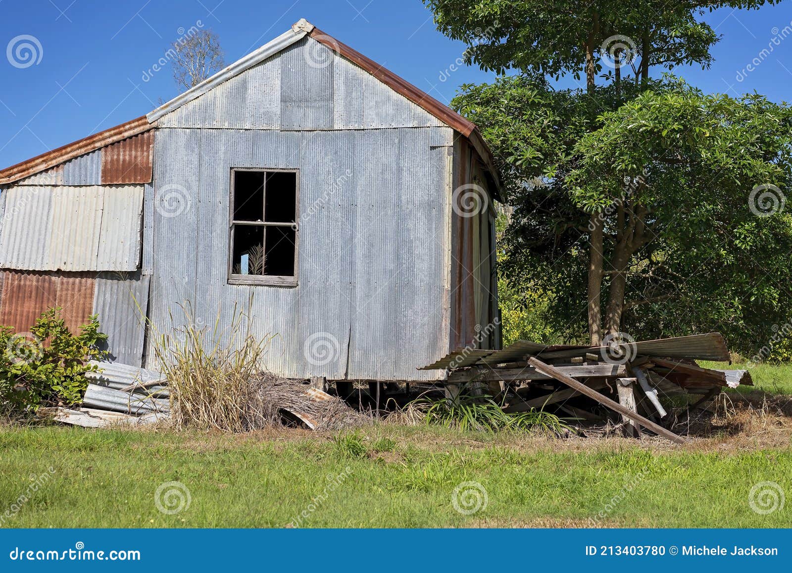 Tumble Down Old Shack stock photo. Image of building - 213403780